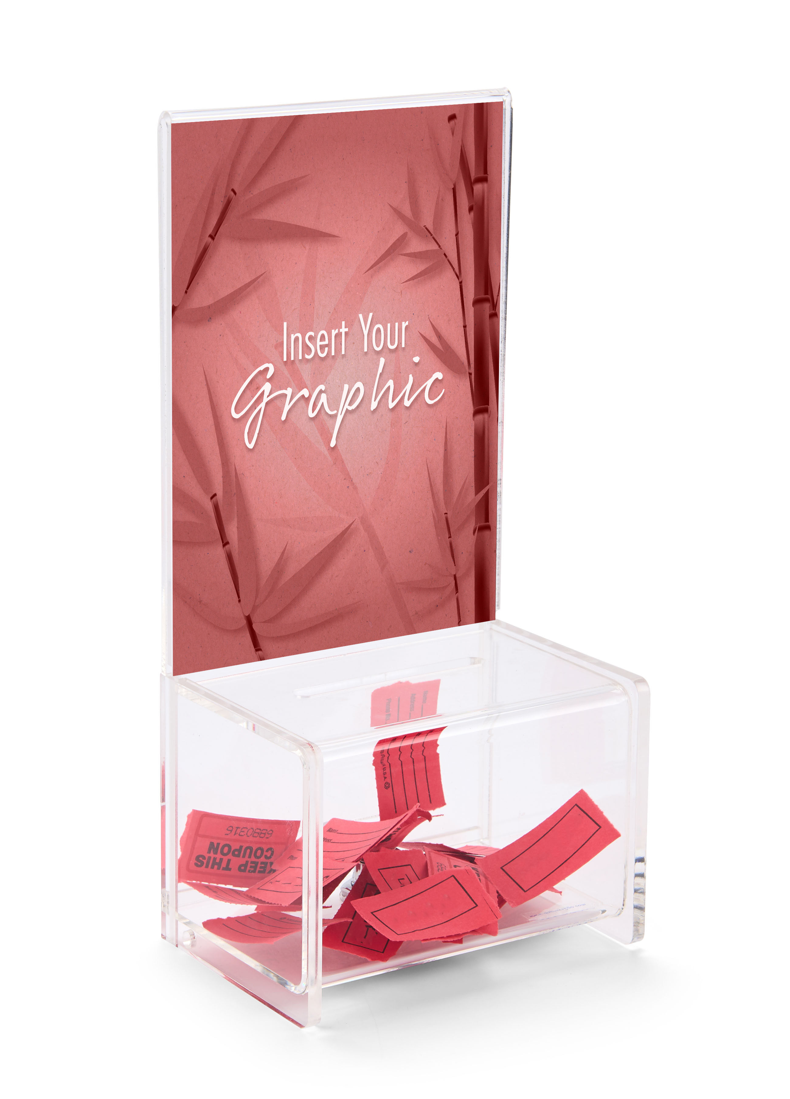 Locking Donation Box | Made of Recycled Acrylic | Displays2Go