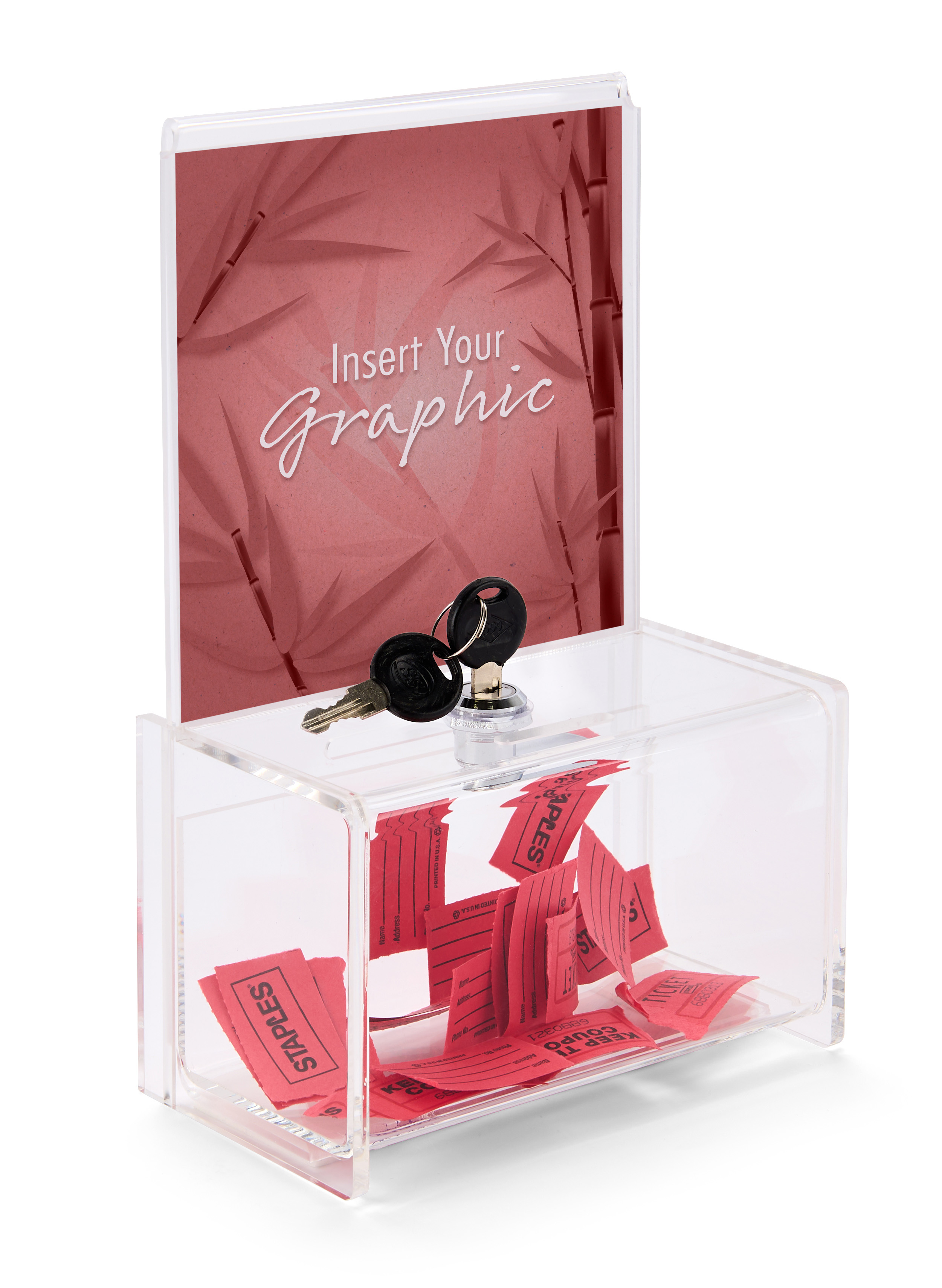 Money Donation Box | Made of Recycled Acrylic | Displays2go