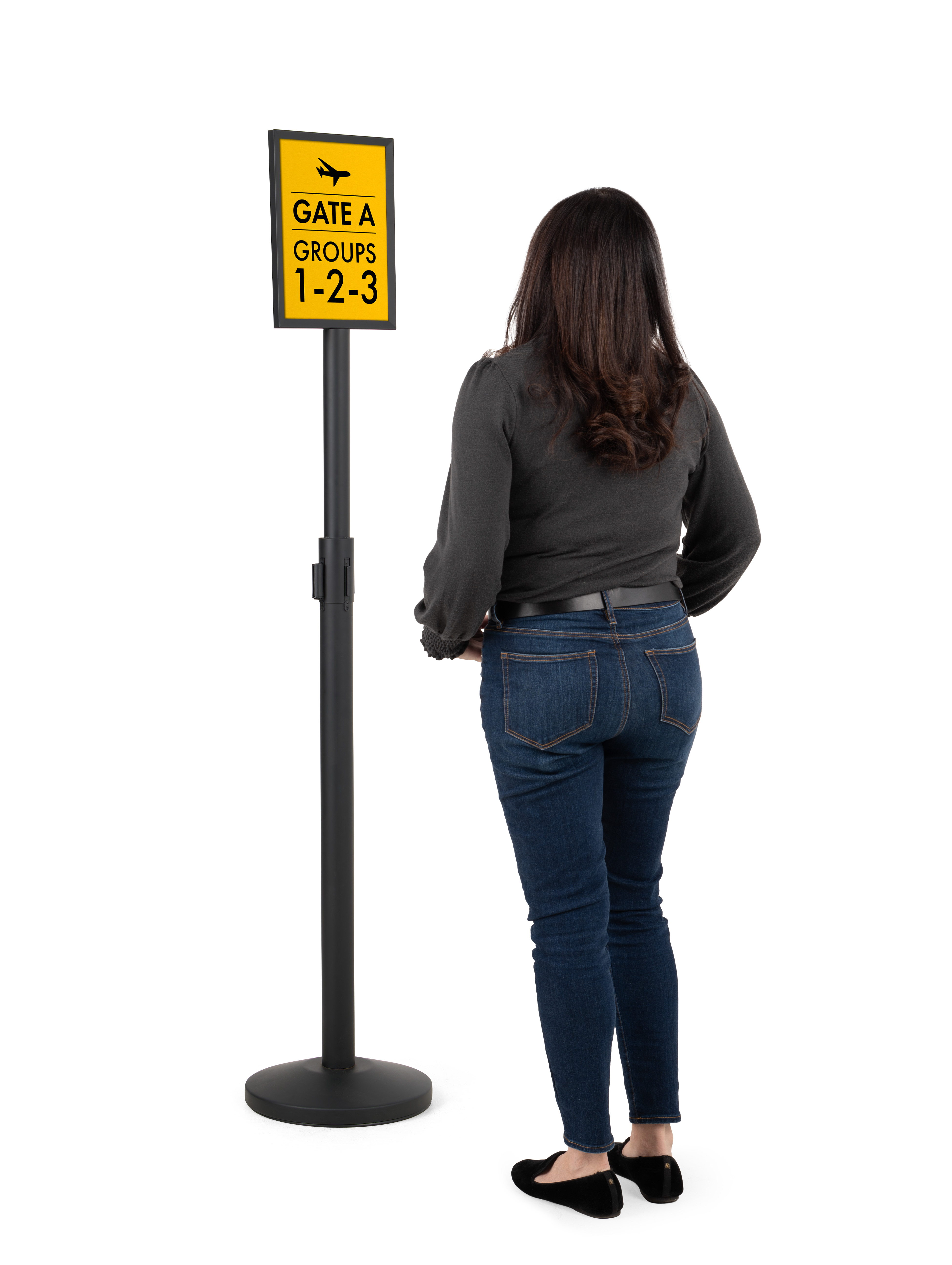 11" x 14" Extra Tall Stanchion Sign Attachment | Stanchion Topper ...