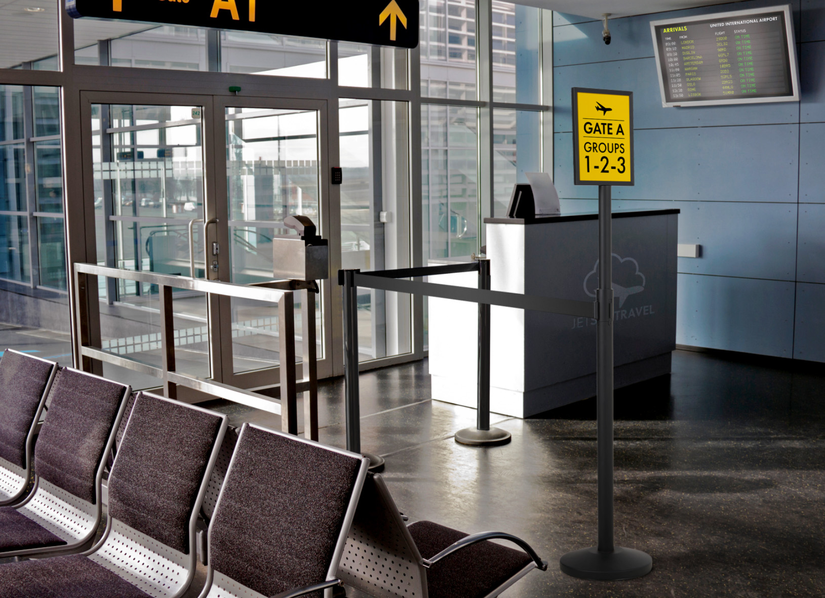 11" x 14" Extra Tall Stanchion Sign Attachment | Stanchion Topper ...