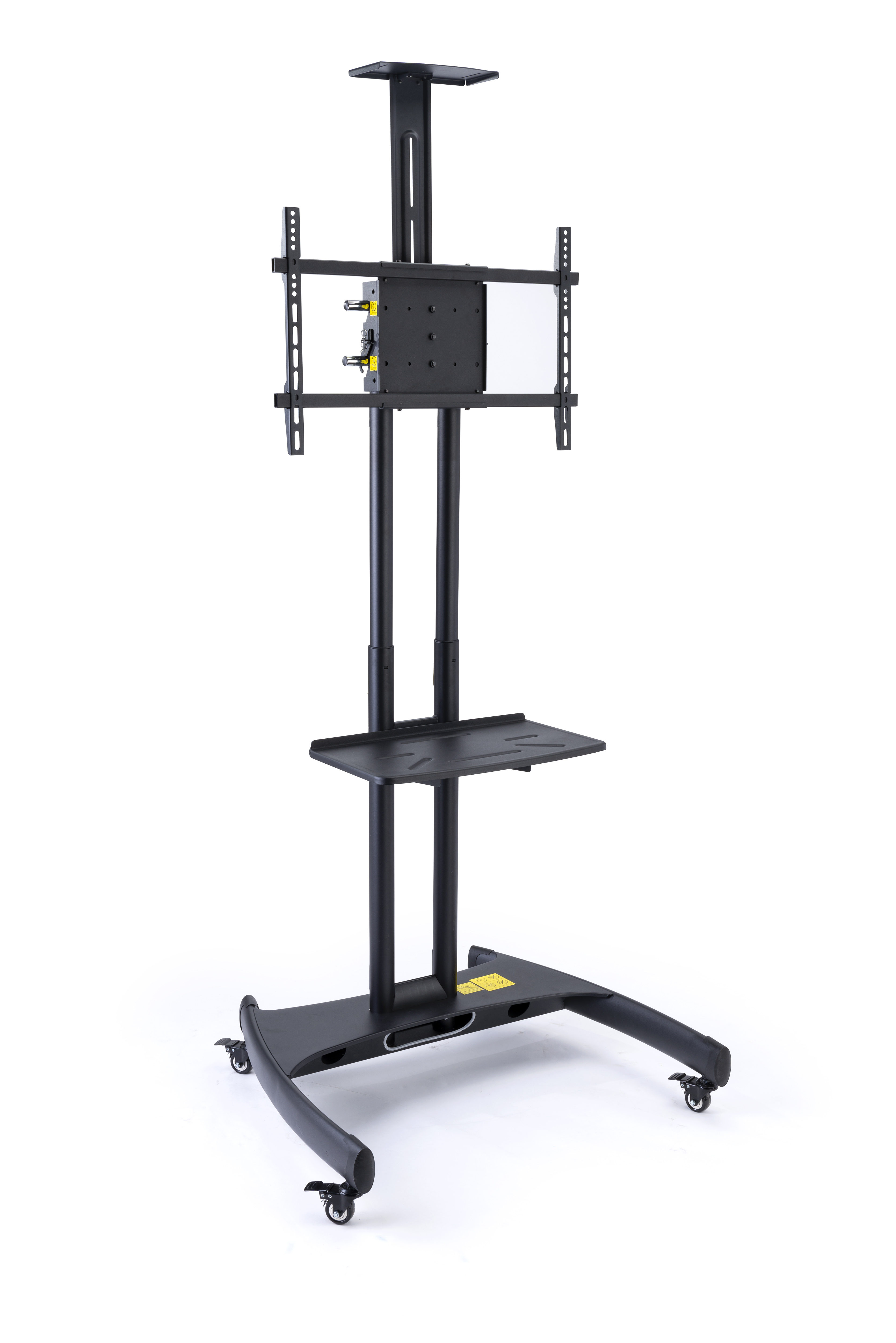 Rolling Widescreen TV Stand | Wheels & Height Adjustable Bracket ...