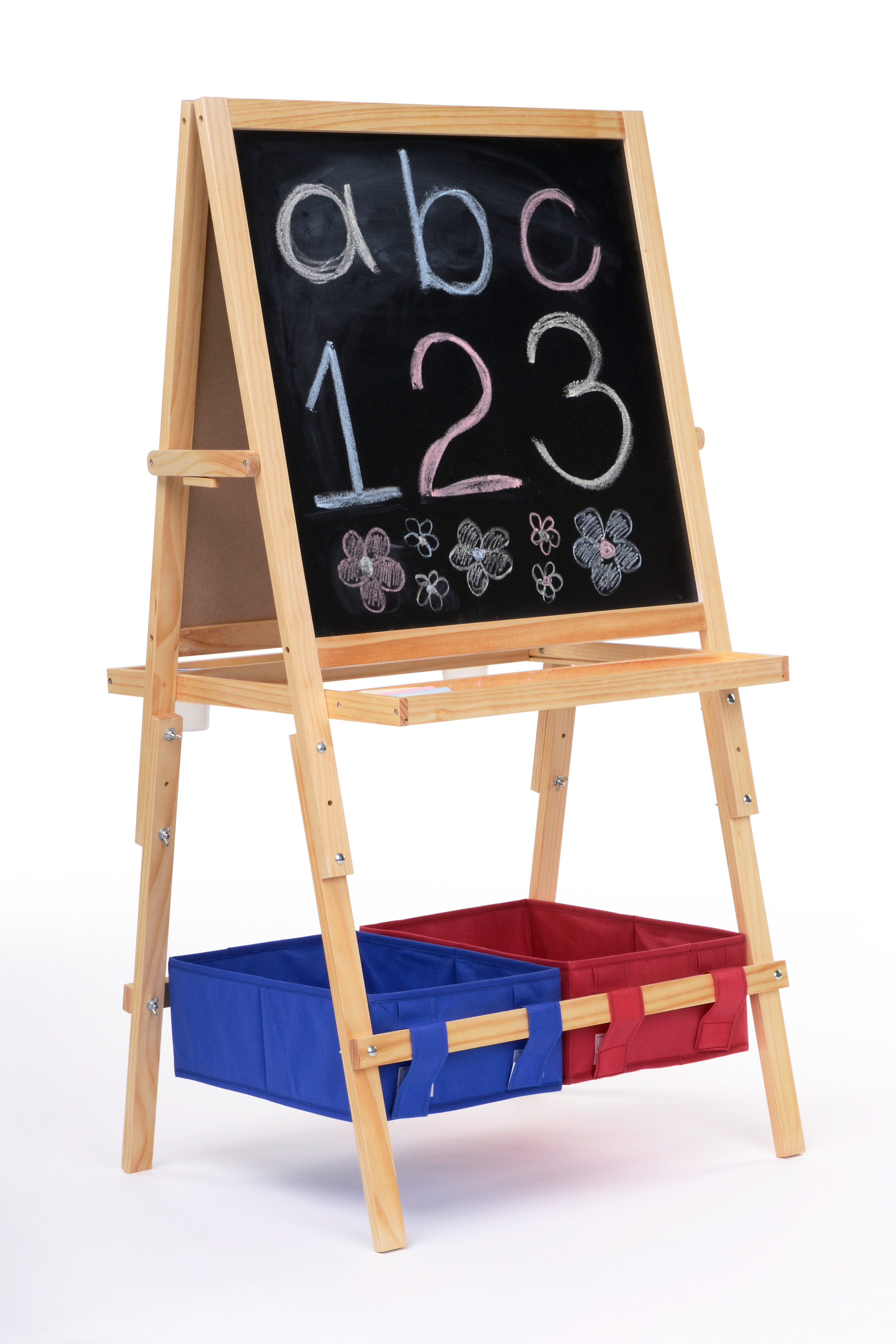 Easel for Kids | A-Frame Chalkboard & Markerboard with Baskets ...