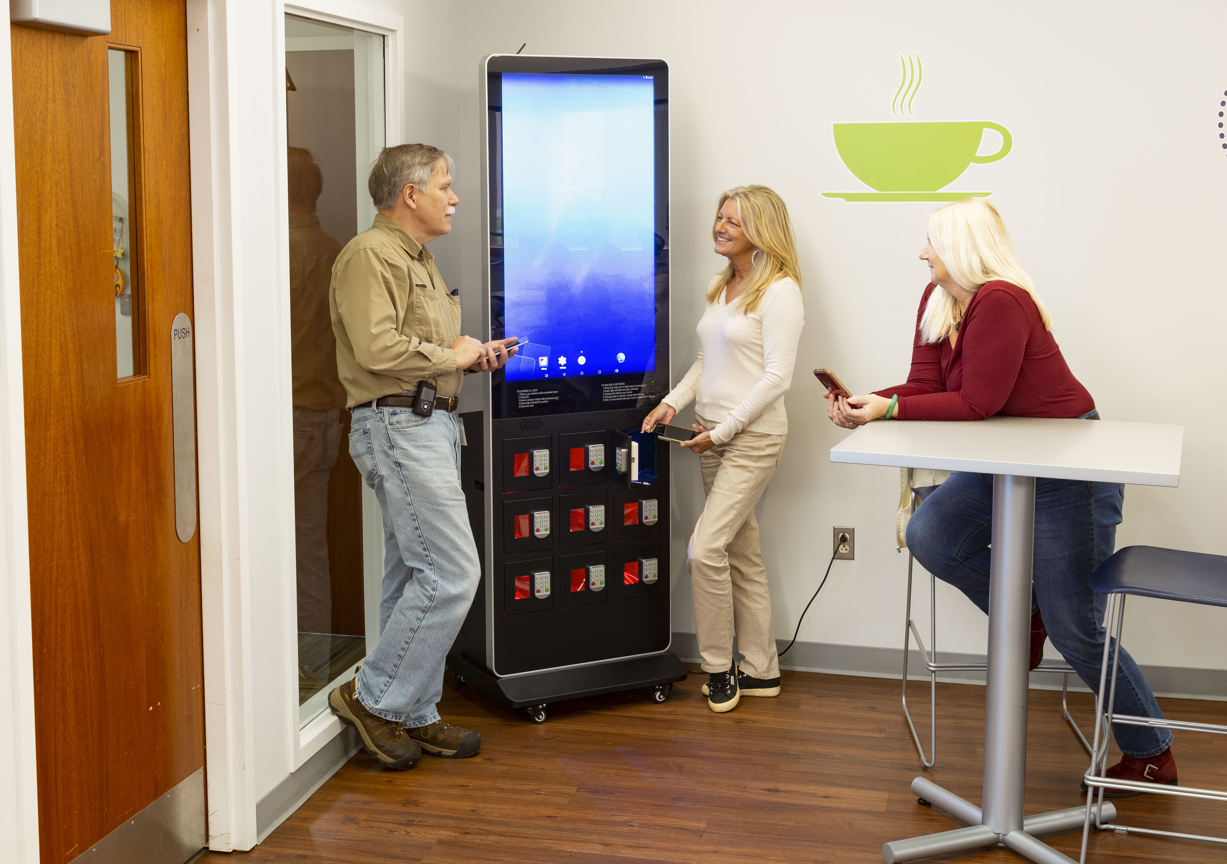 Digital Kiosk Charging Locker | Android Operating System | Displays2Go