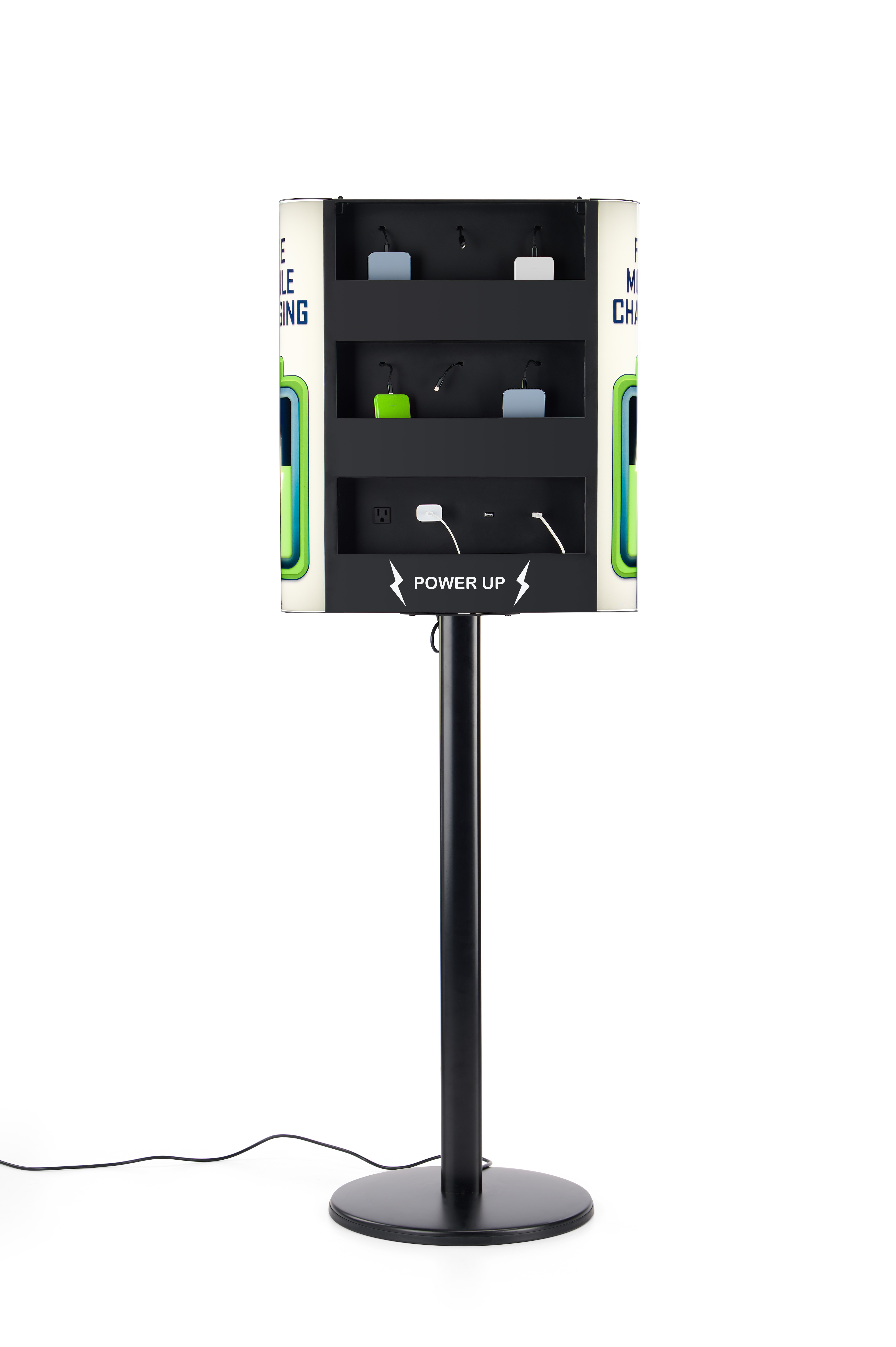Cell Phone Charging Station | Wall Mounted or Floor Standing | Displays2Go