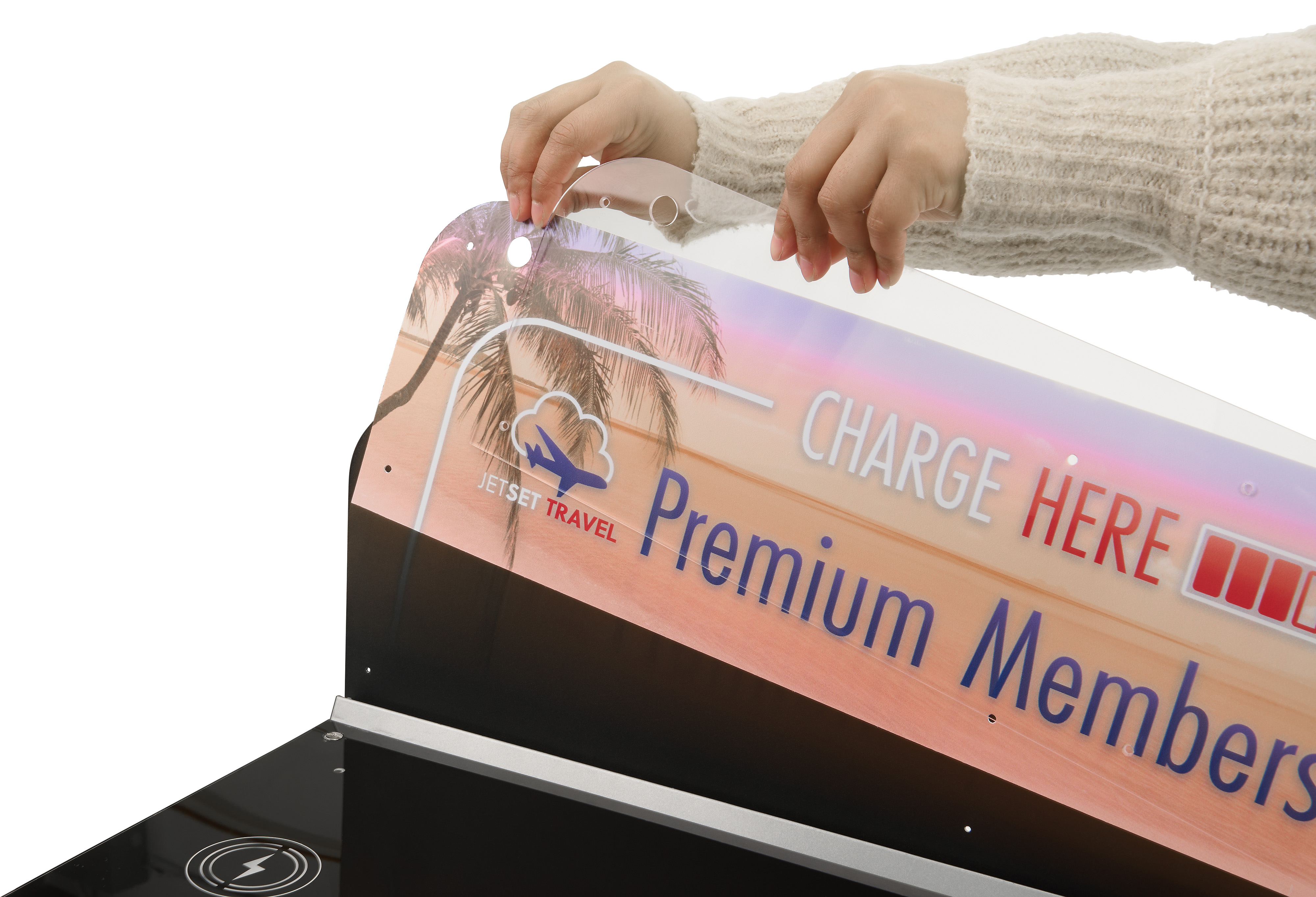 Charging Station Table | 12 Device Charging Capacity | Displays2Go