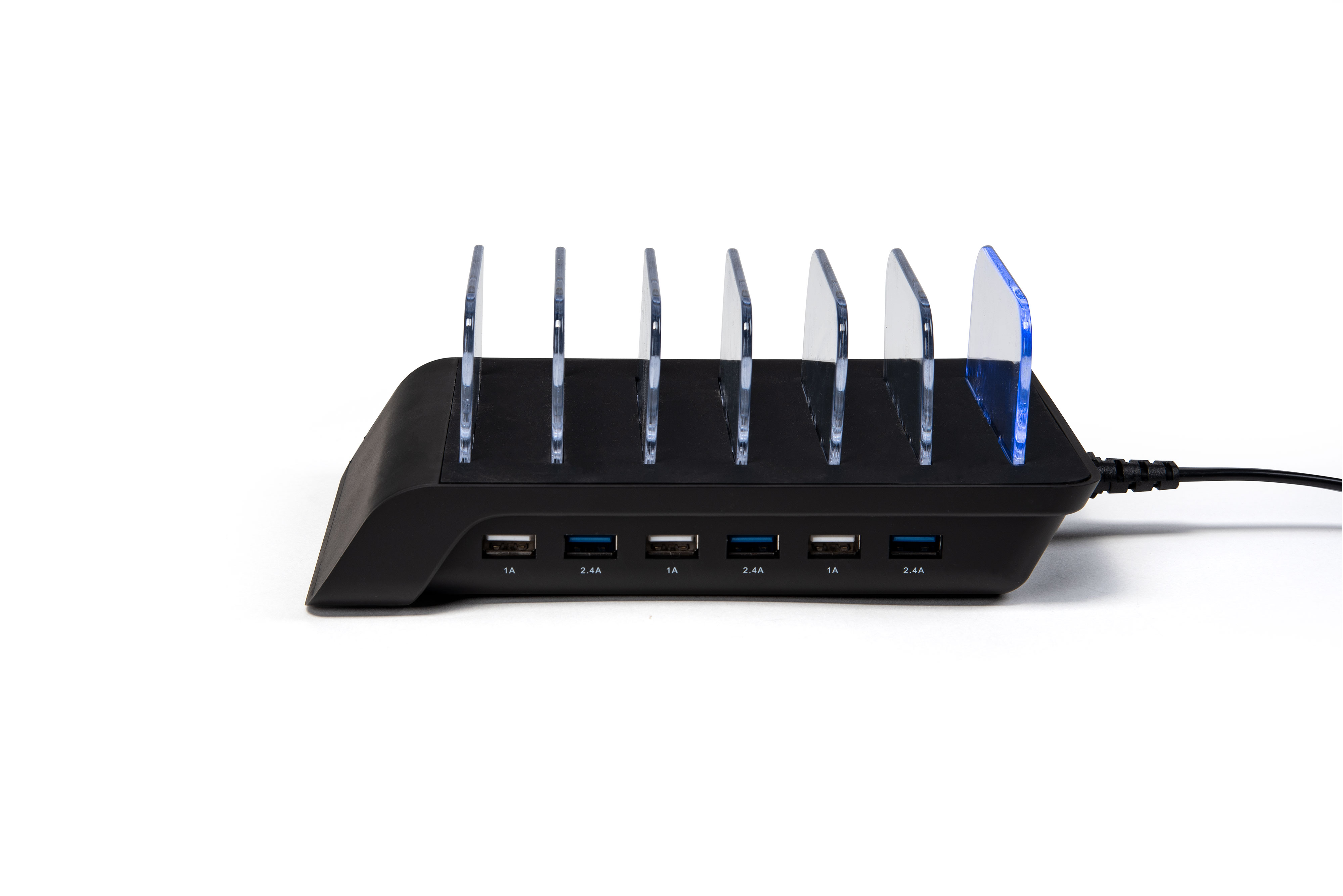 6 Port USB Charging Station | LED Charging Status Indicator | Displays2Go