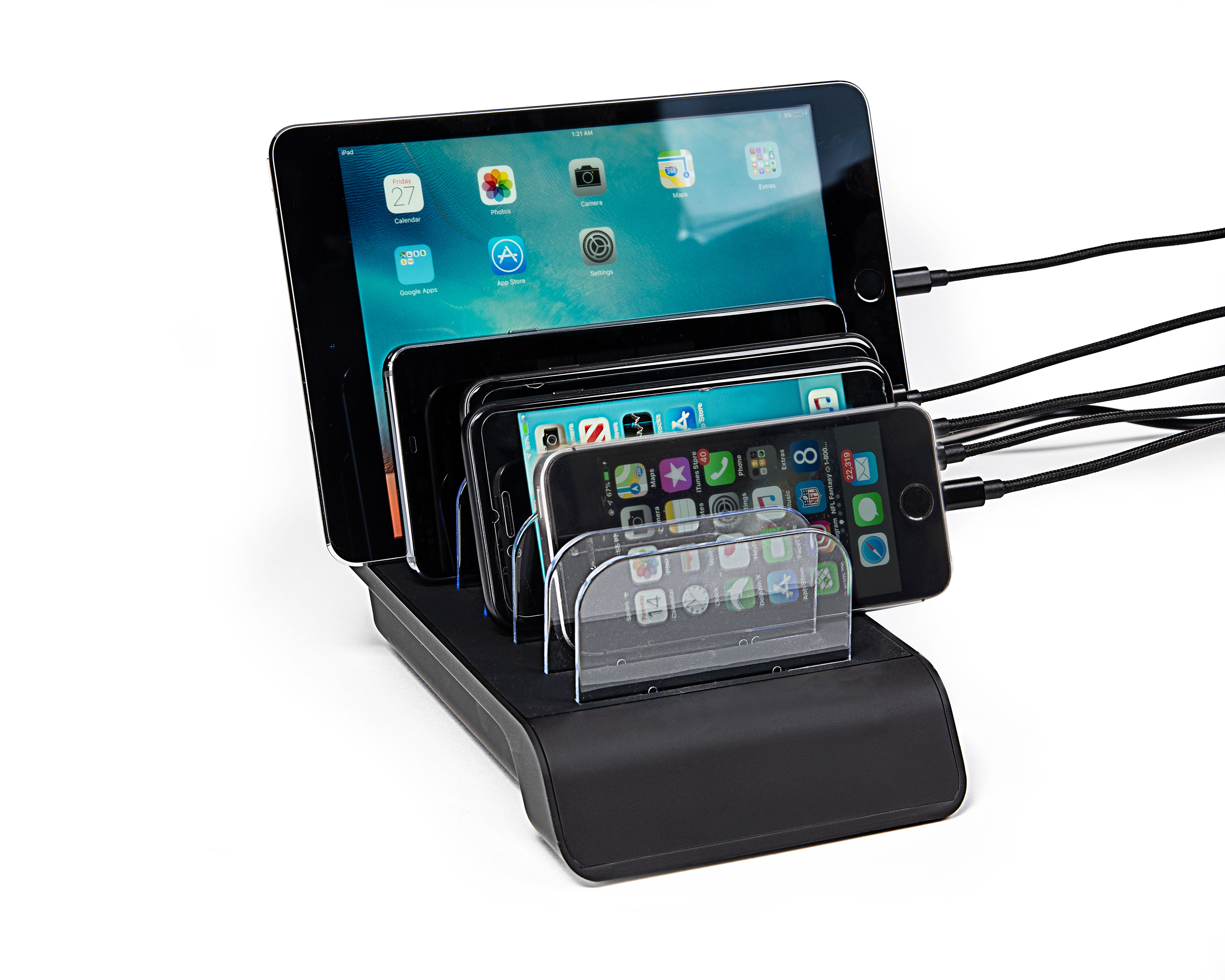 6 Port USB Charging Station | LED Charging Status Indicator | Displays2Go