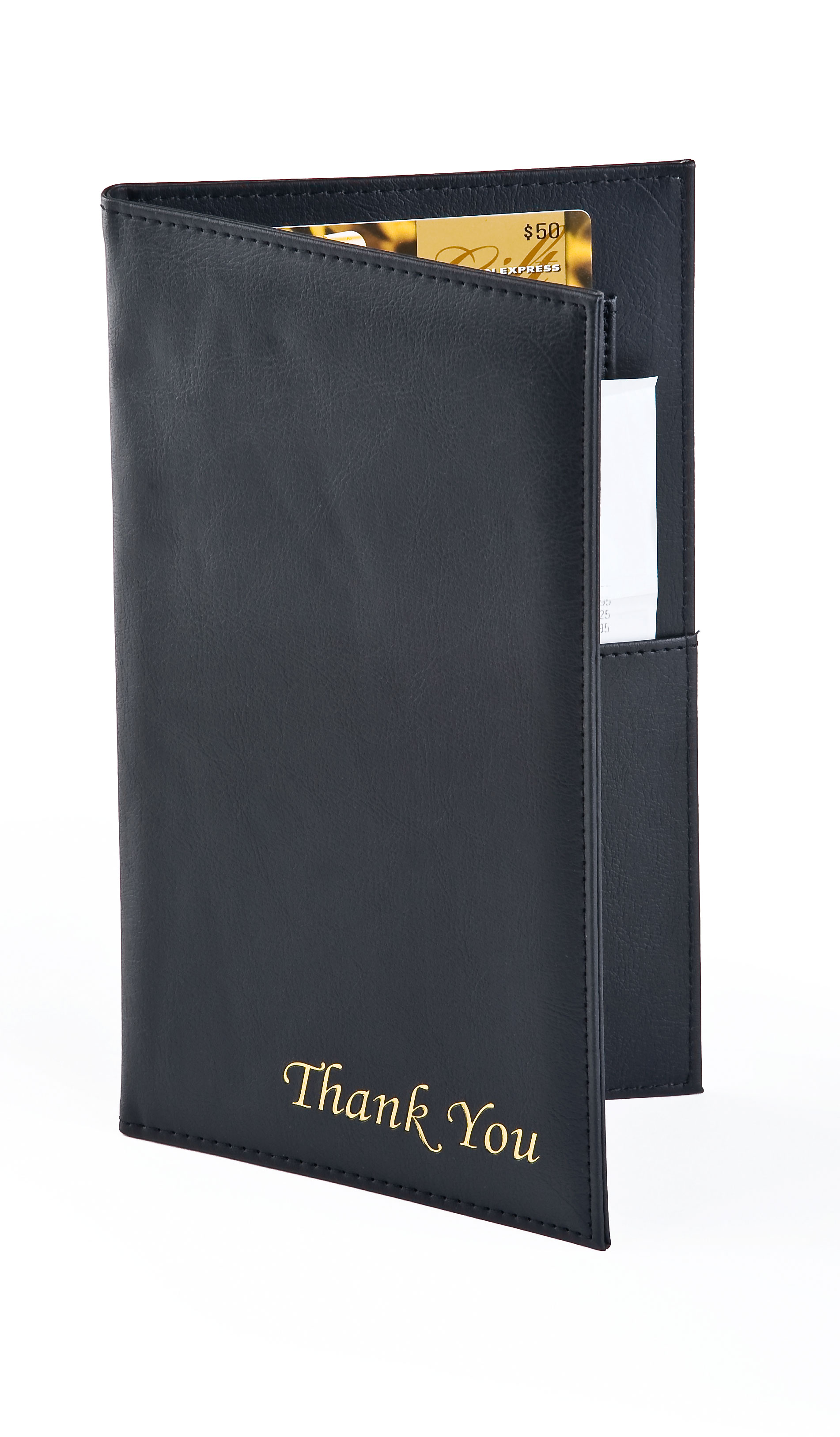 Restaurant Check Presenter | Padded Leatherette Card Holder | Displays2Go