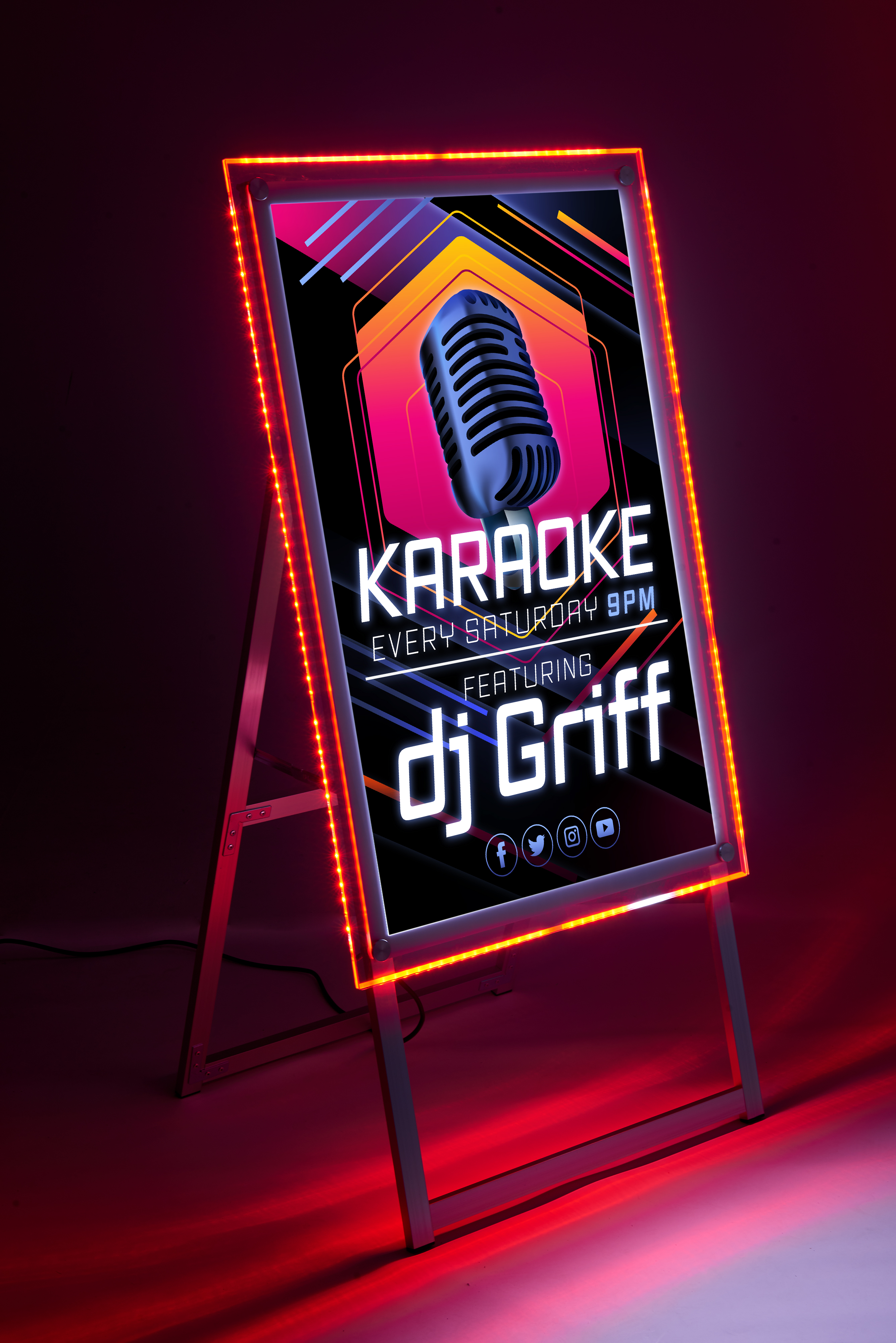LED Sandwich Board | Illuminated Acrylic A-Frame Design | Displays2Go