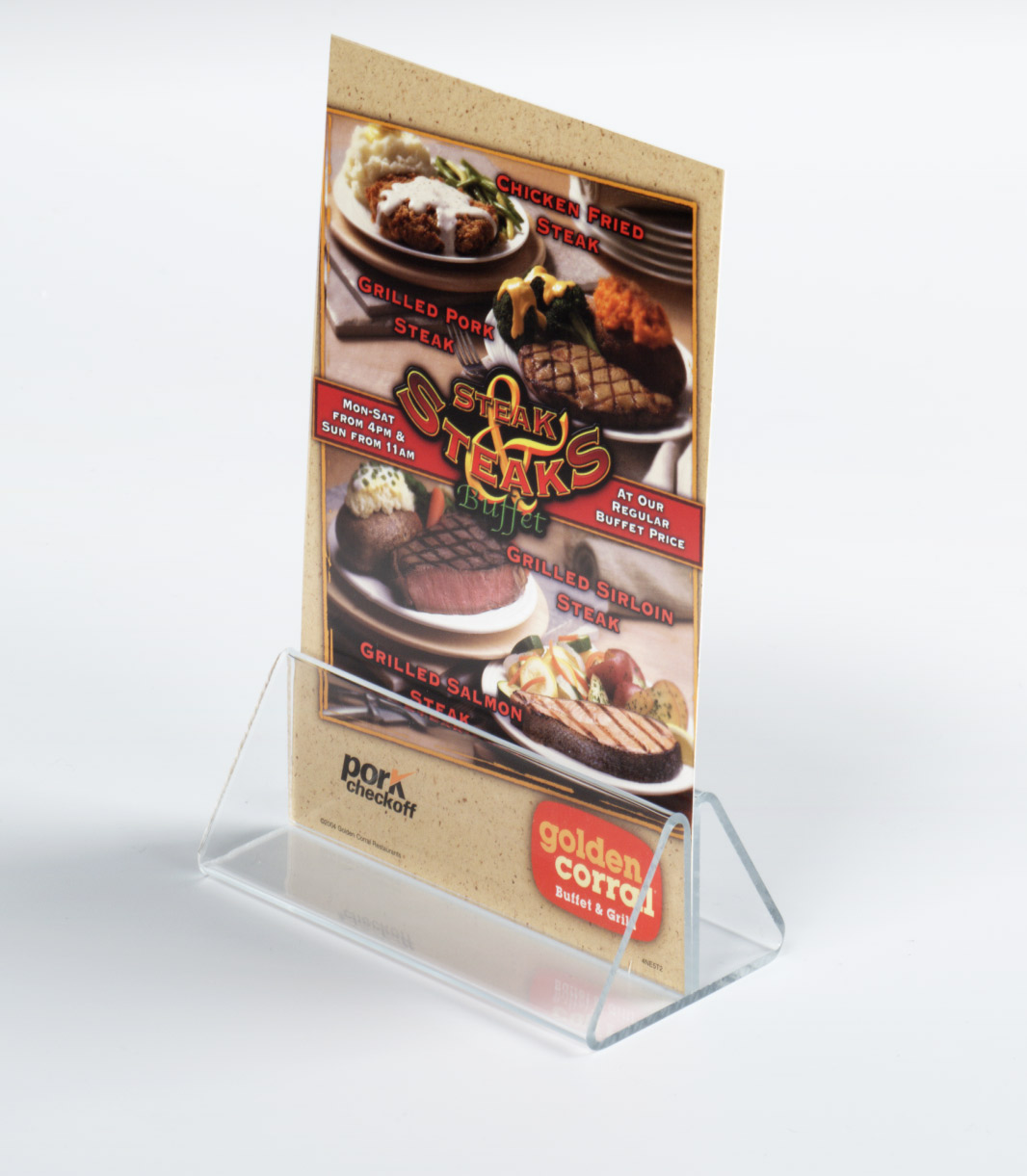 Table Sign Holder | Holds 4" Wide Inserts & Menus | Displays2go