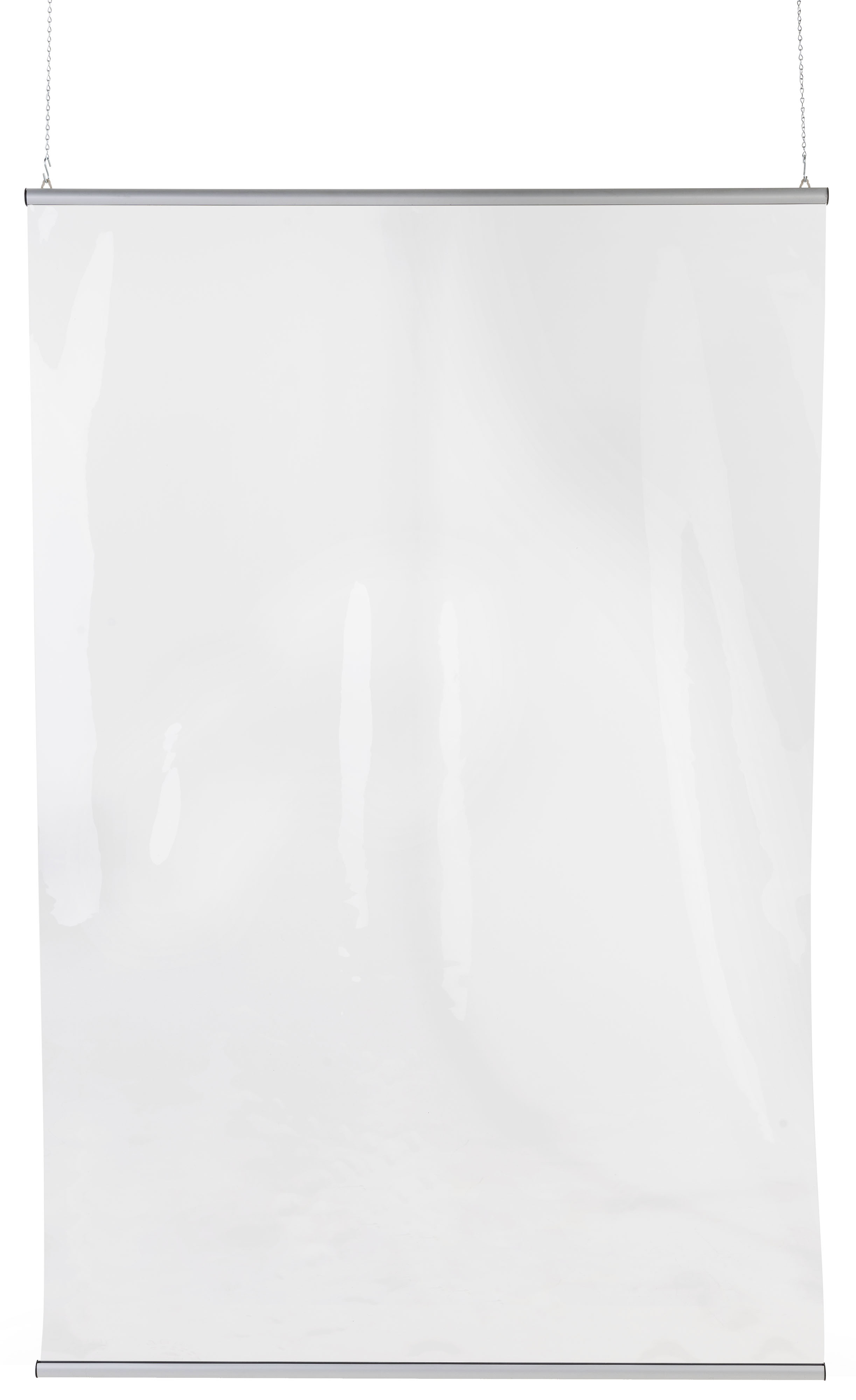 Flexible Hanging PVC Cashier Shield | 6ft Tall Clear Partition ...
