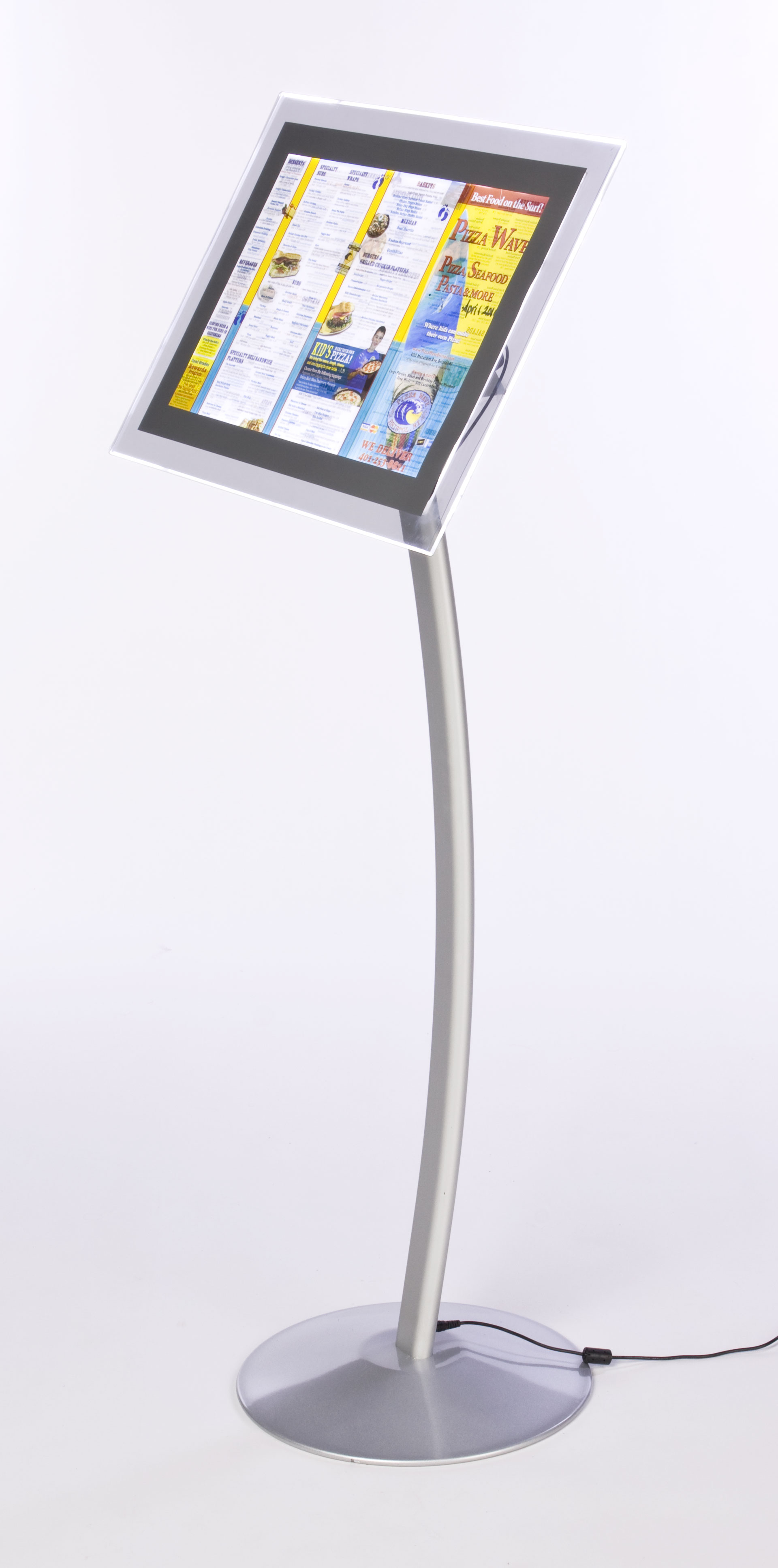 LED Menu Stand | Floor Standing With Tilting Acrylic Frame | Displays2Go