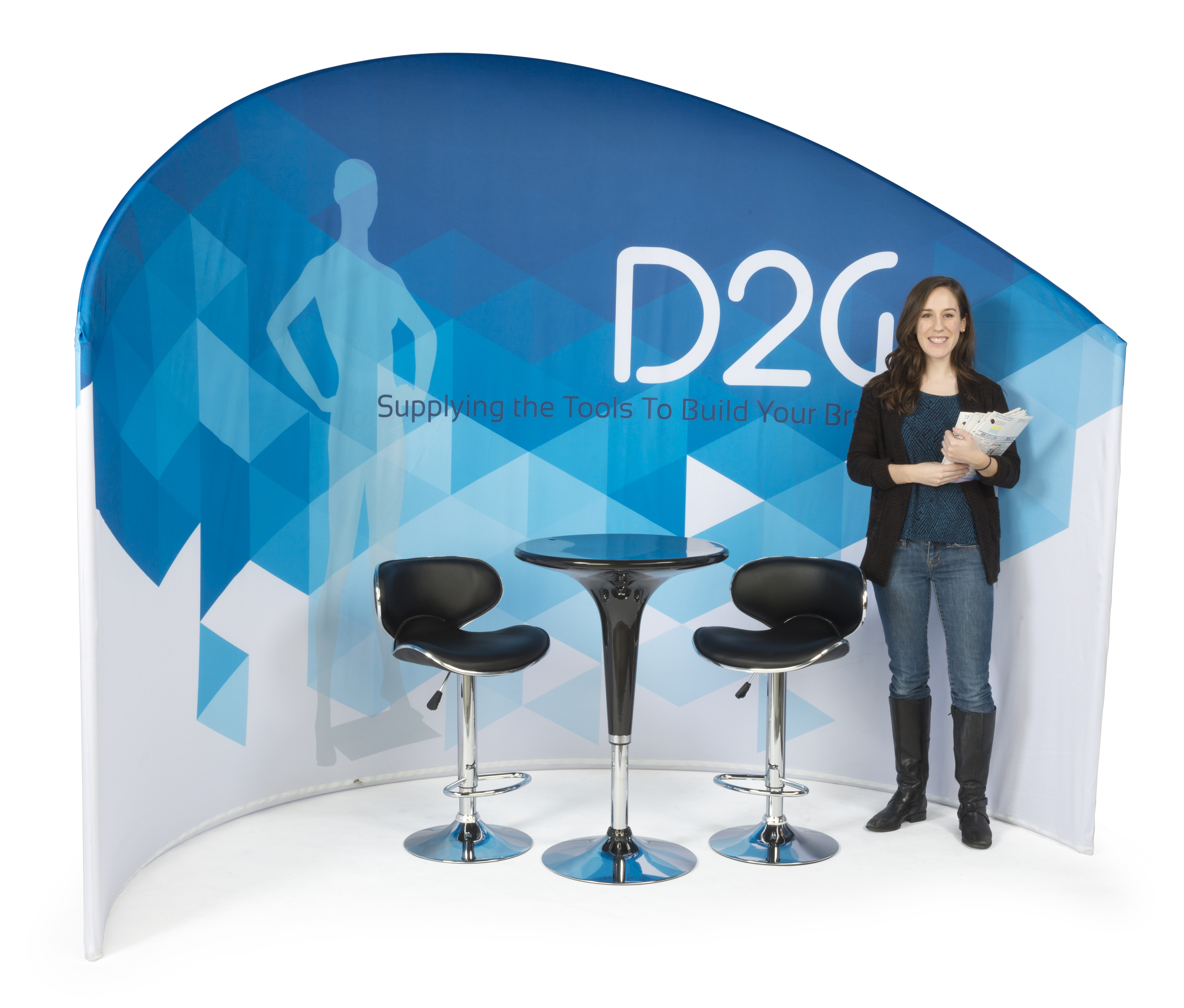 Trade Show Furniture and Graphics Kit | Custom Double Sided Print ...