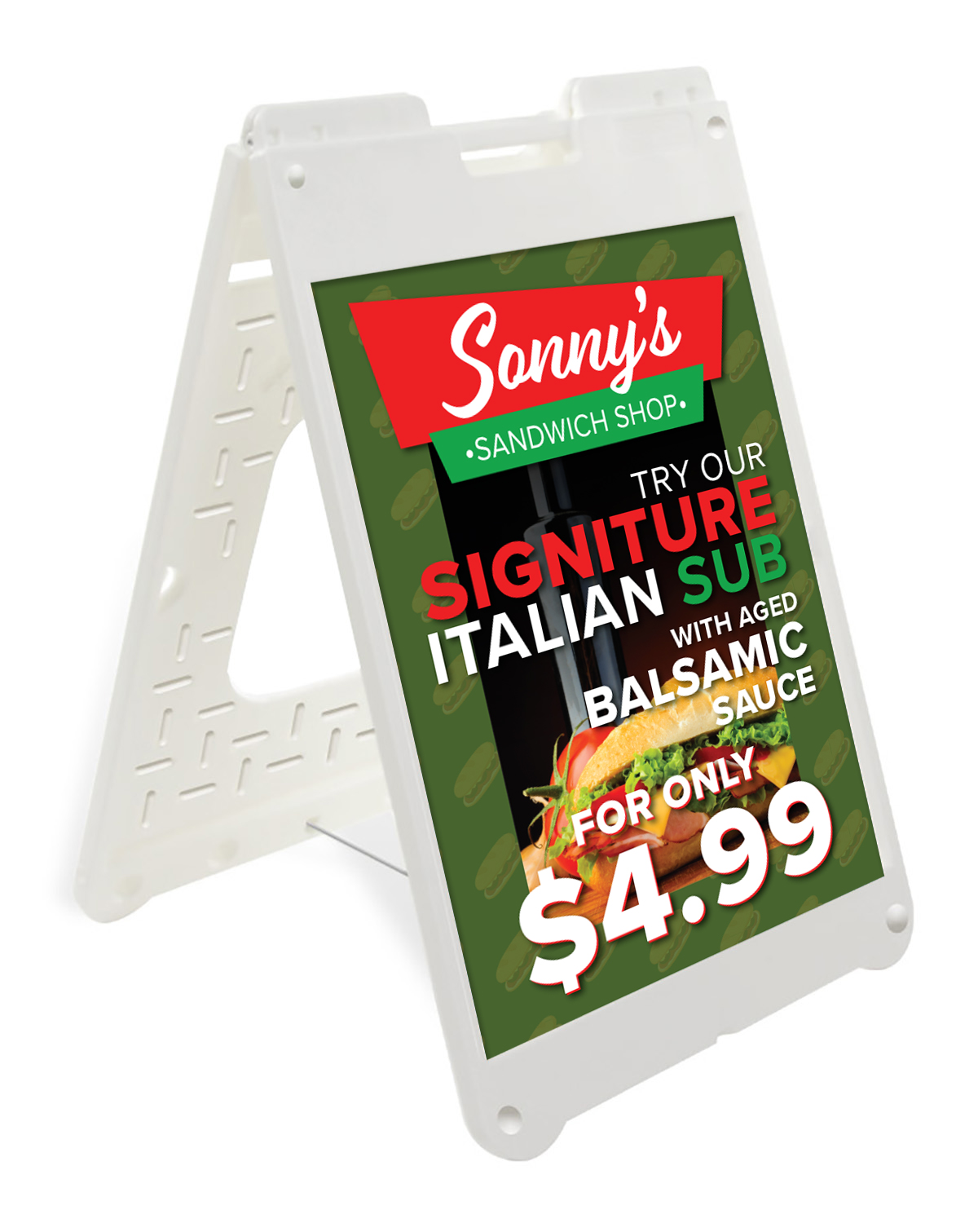 Sandwich Board with Custom Signs | A-Frame Design | Displays2go