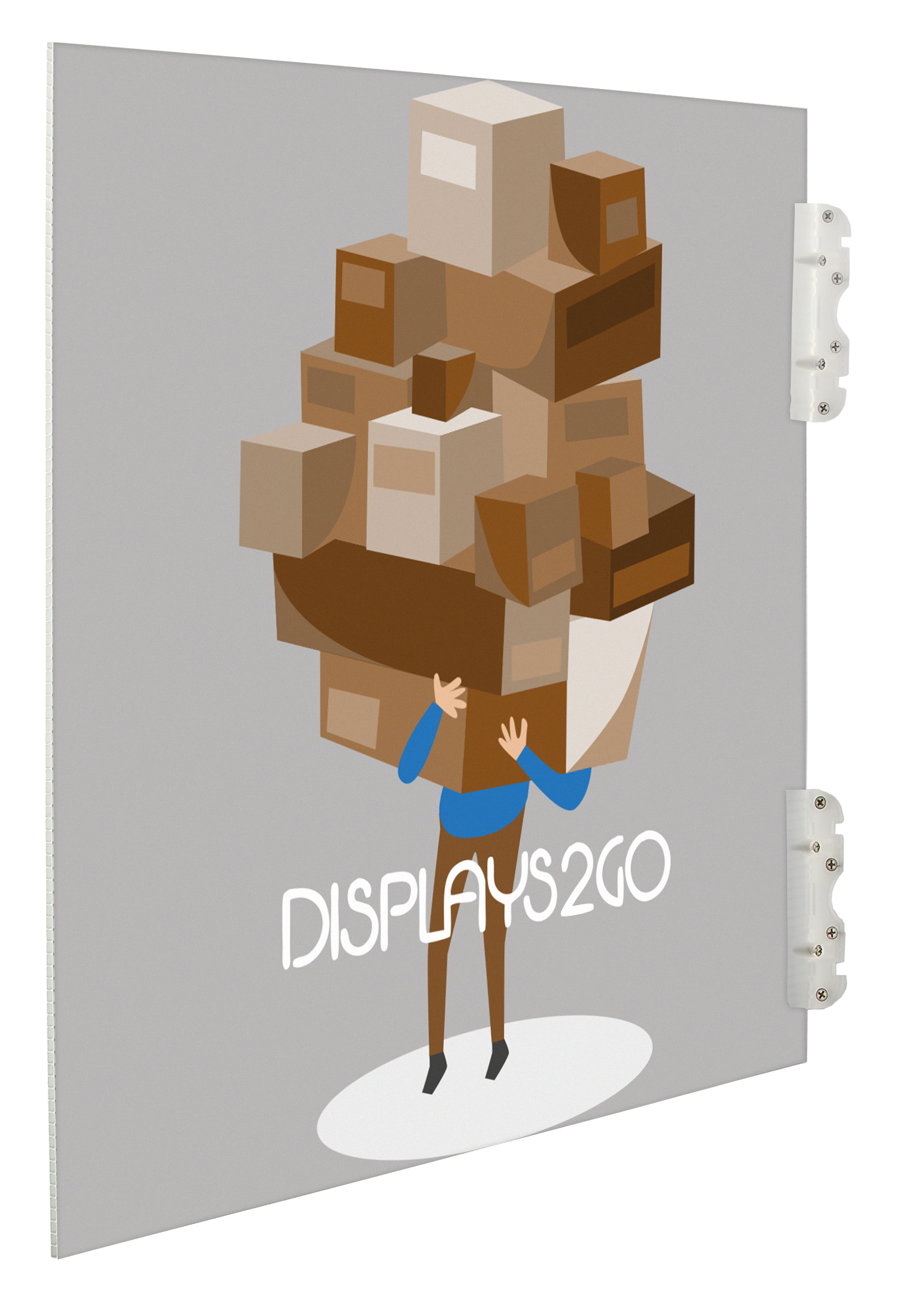 Custom Corrugated Sign with Bracket | Multiple Size Panels | Displays2Go