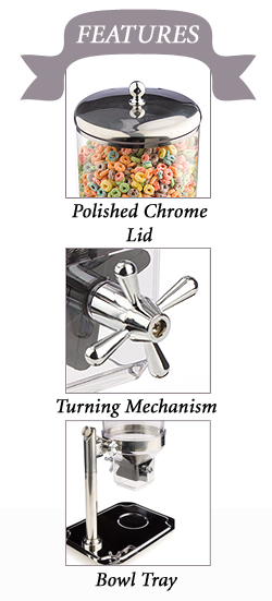 Cereal Dispenser - Portion Control System Holds 2.7 Gallons