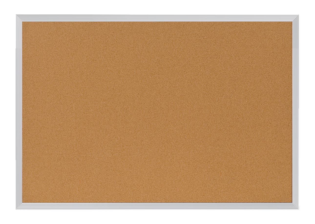 3' x 2' Cork Board in Frame with Aluminum Frame | Displays2Go