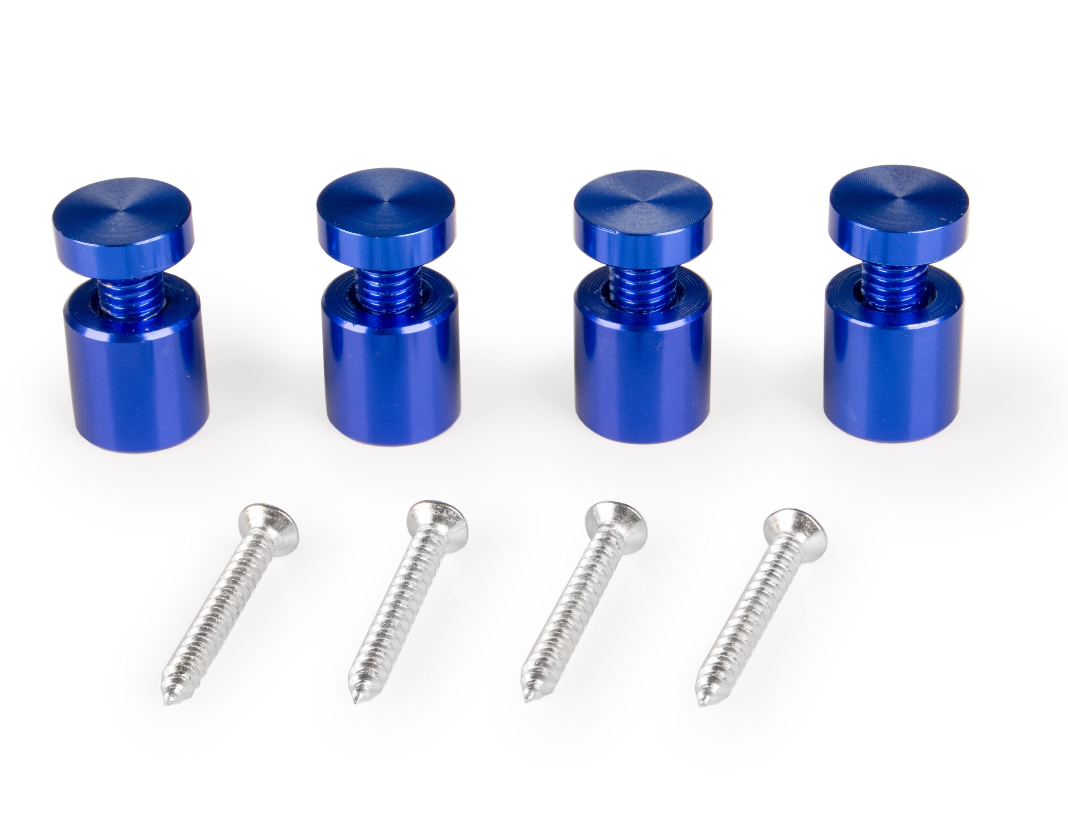 Blue Sign Standoffs | Custom Colored Wall Mounts | Displays2Go