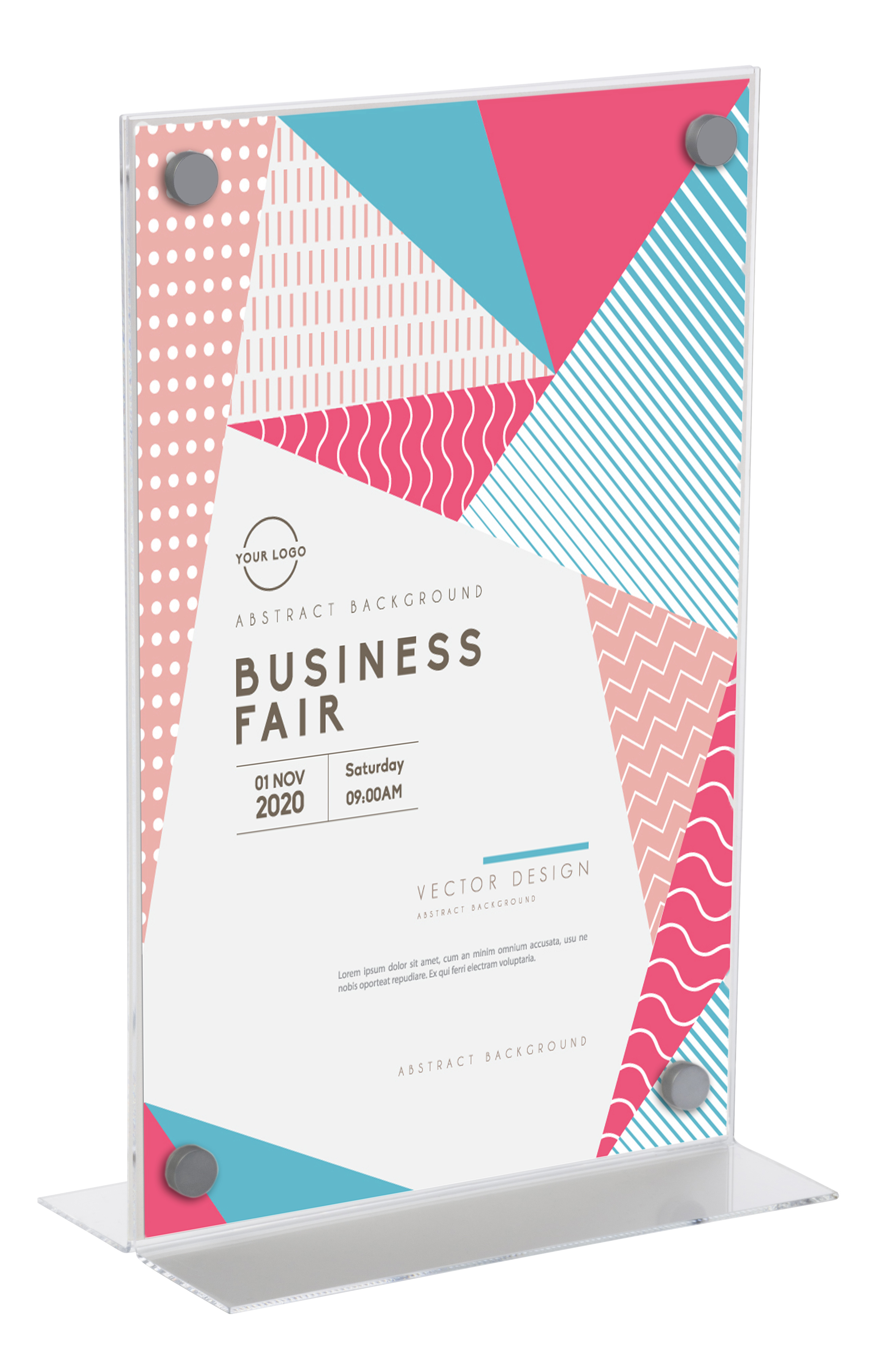 Transparent 11" x 17" Display | Clear Acrylic | Displays2Go