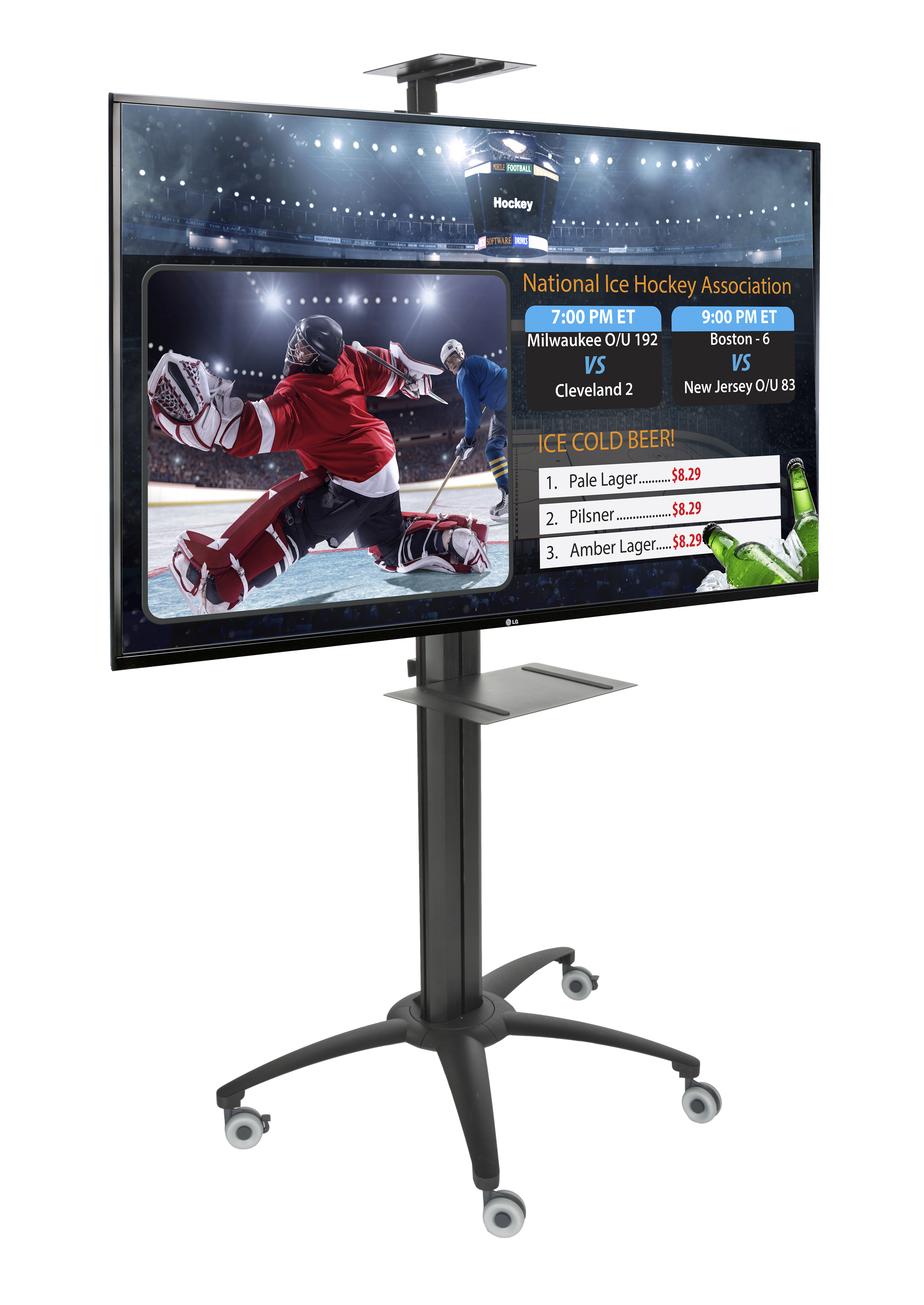 Rolling Digital Signage Display | Remote Control up to 50 Devices ...