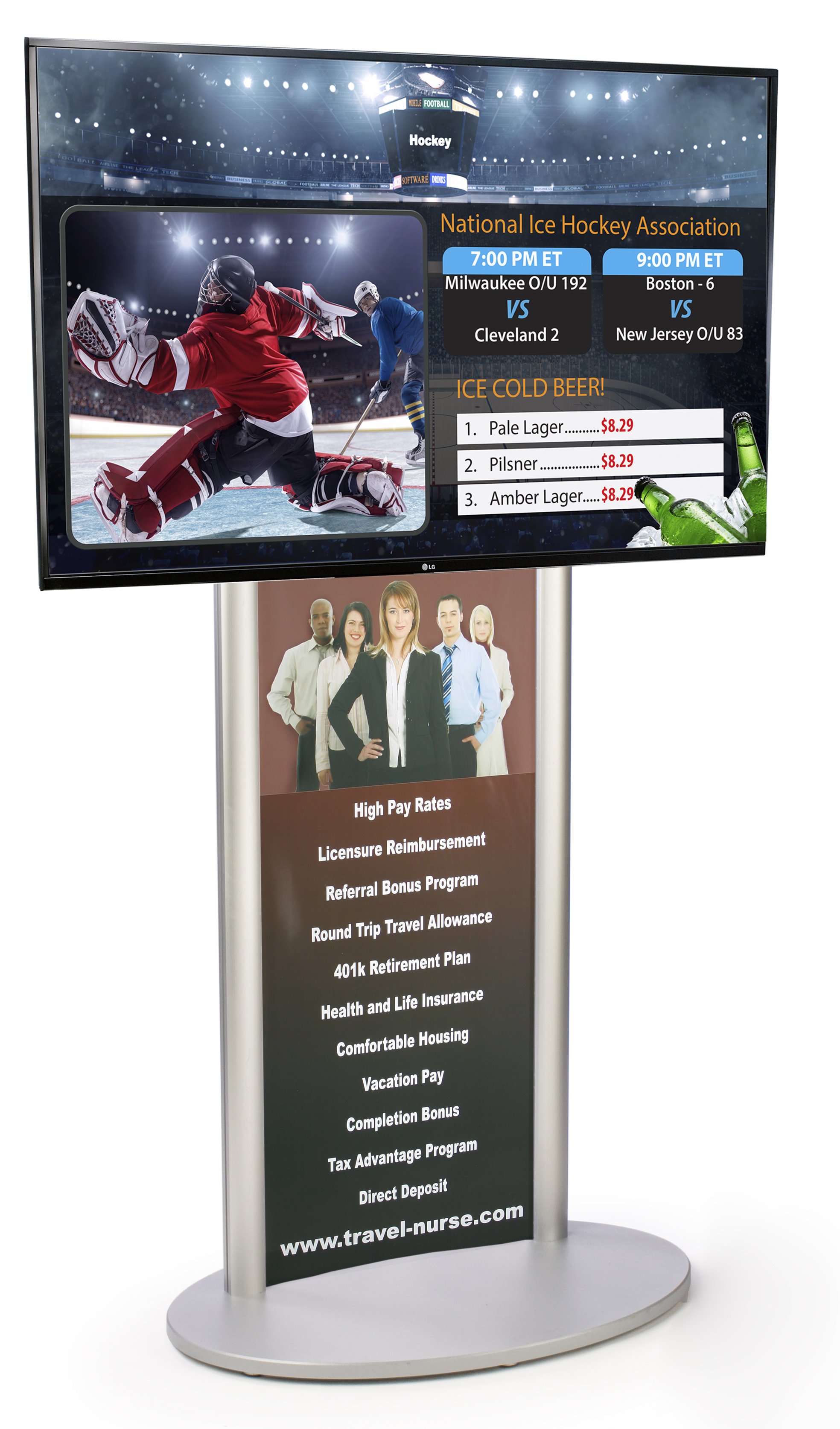 Digital Advertising TV Bundle | 49” LG® SuperSign Monitor | Displays2Go