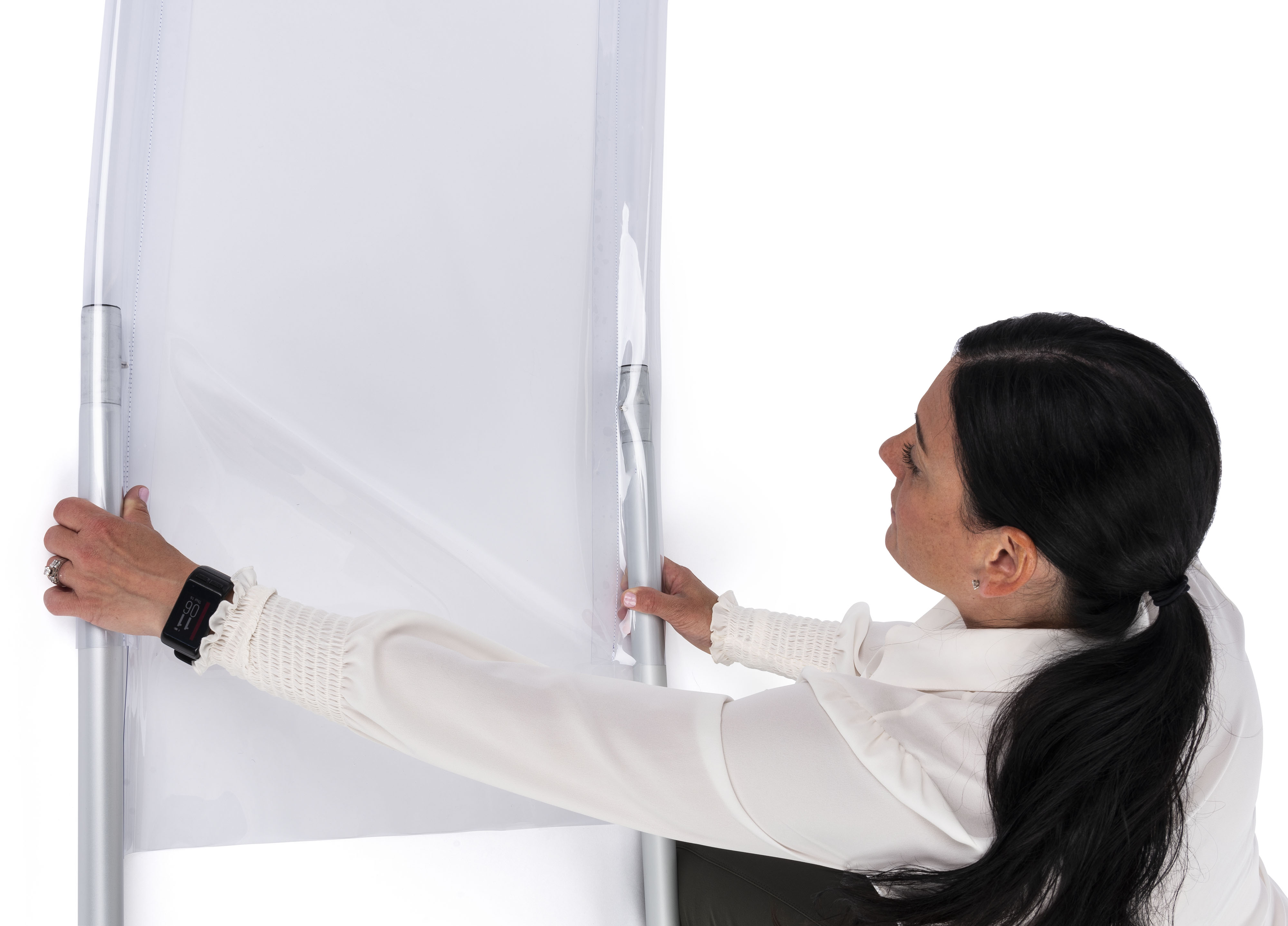 Personal Safety Partition | Simple Push Pin Frame Assembly | Displays2Go
