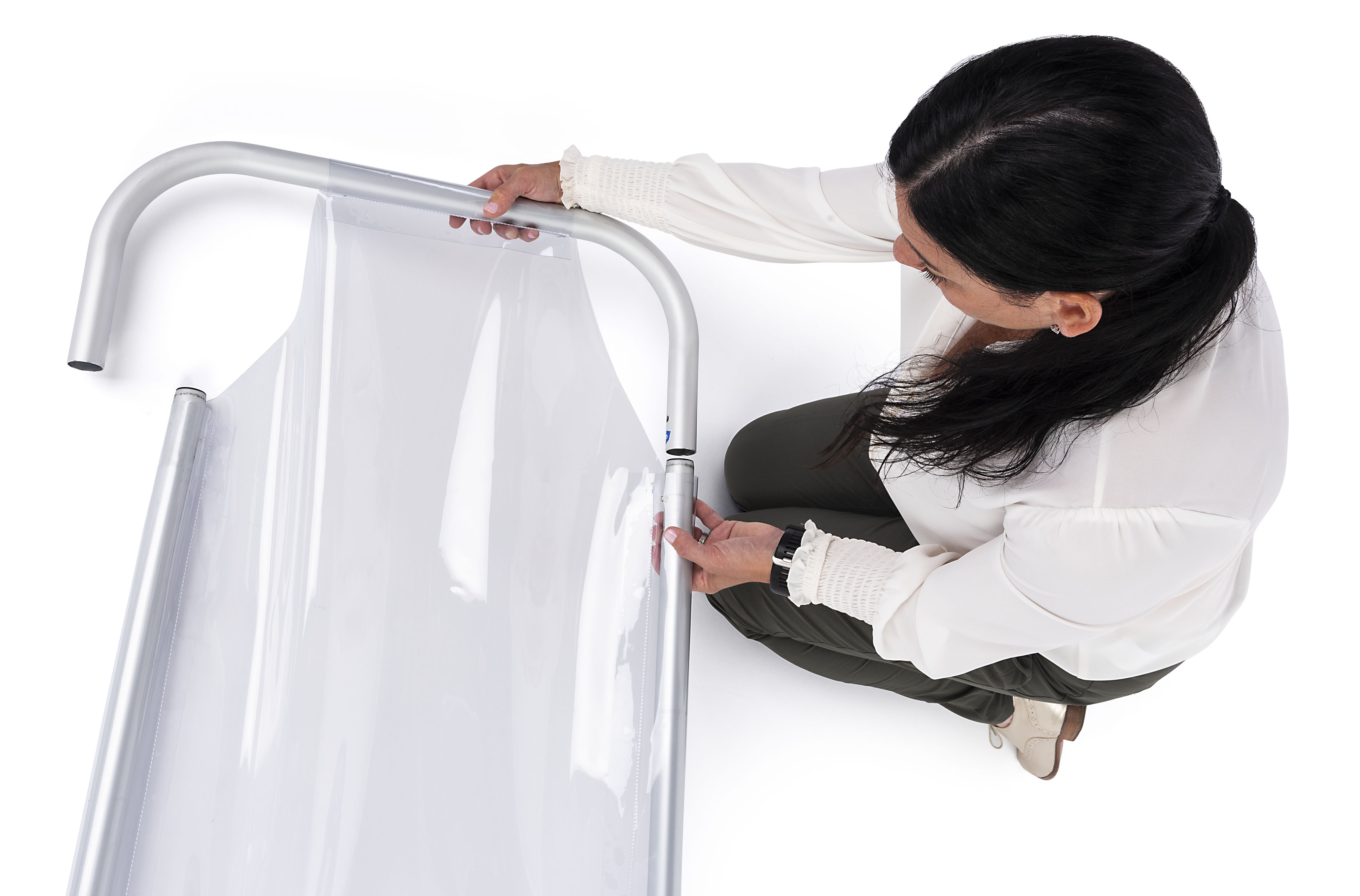 Personal Safety Partition | Simple Push Pin Frame Assembly | Displays2Go