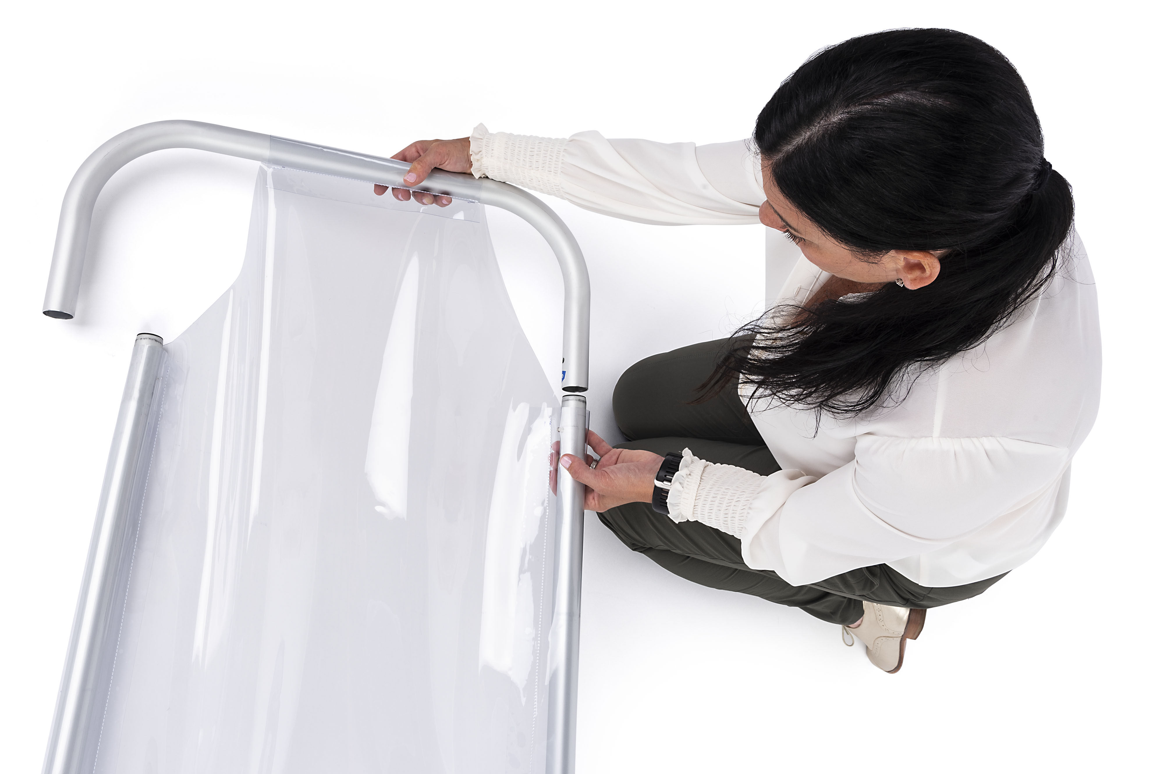 Social Distancing Partition | Lightweight 36" Wide Aluminum Frame ...