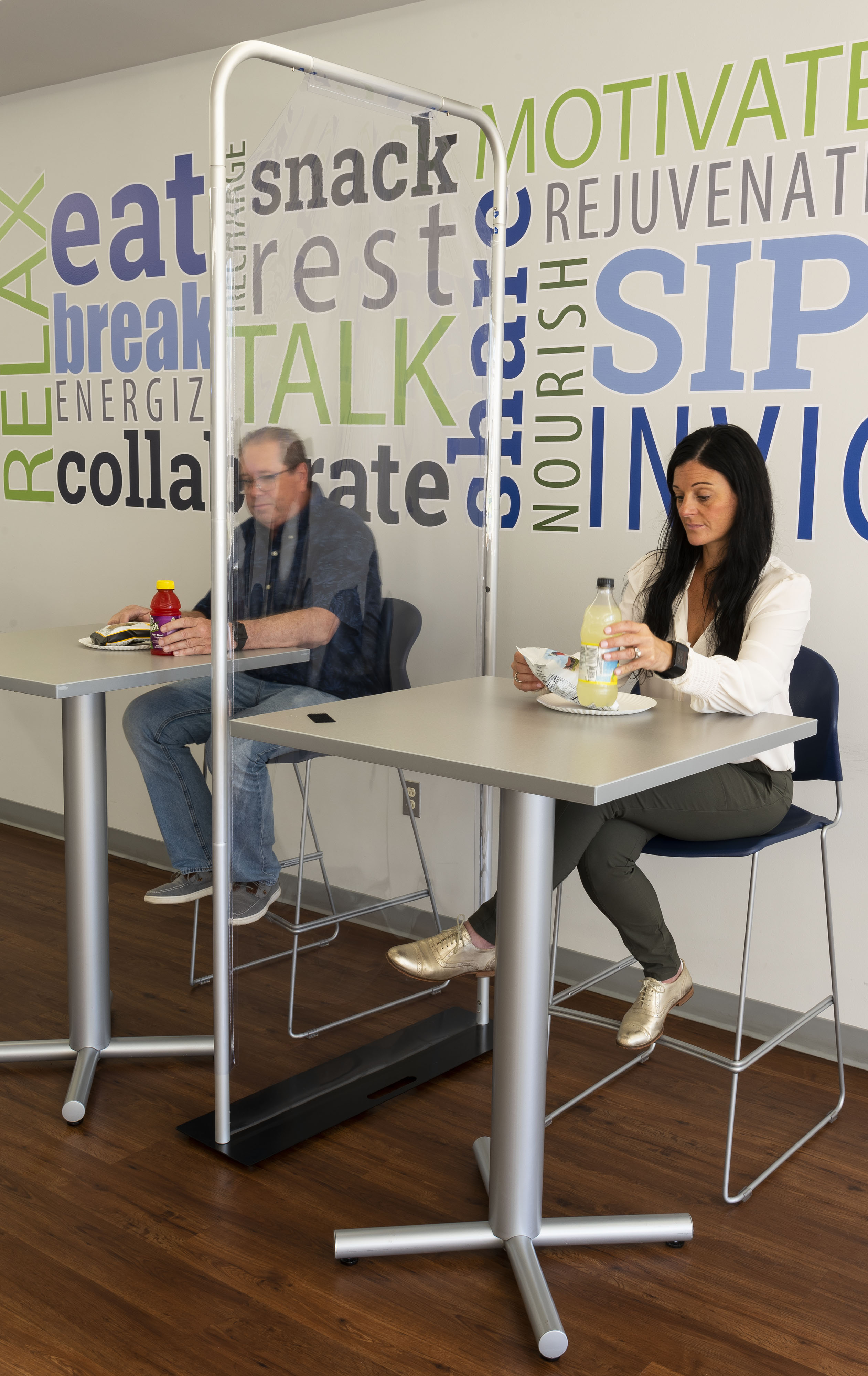 Social Distancing Partition | Lightweight 36" Wide Aluminum Frame ...