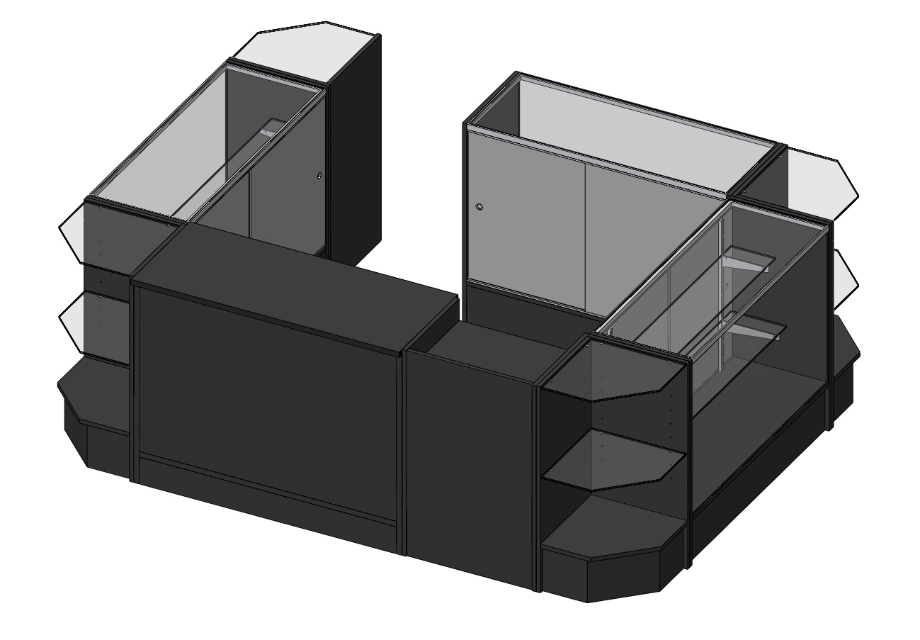 Store fixtures are pre-configured for you! | Displays2Go