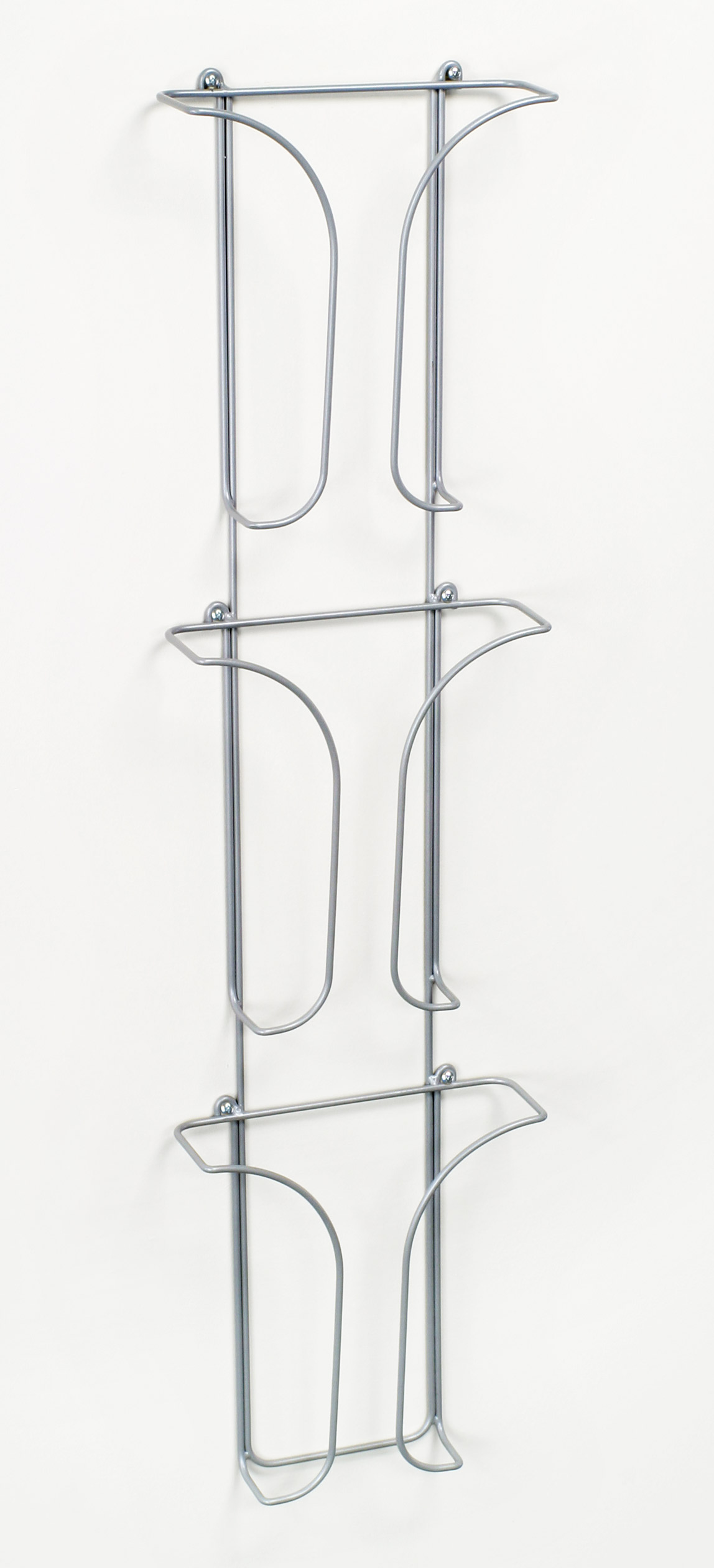 3 Pocket Magazine Rack | Wall Mounting w/ 3 Wire Pockets | Displays2Go