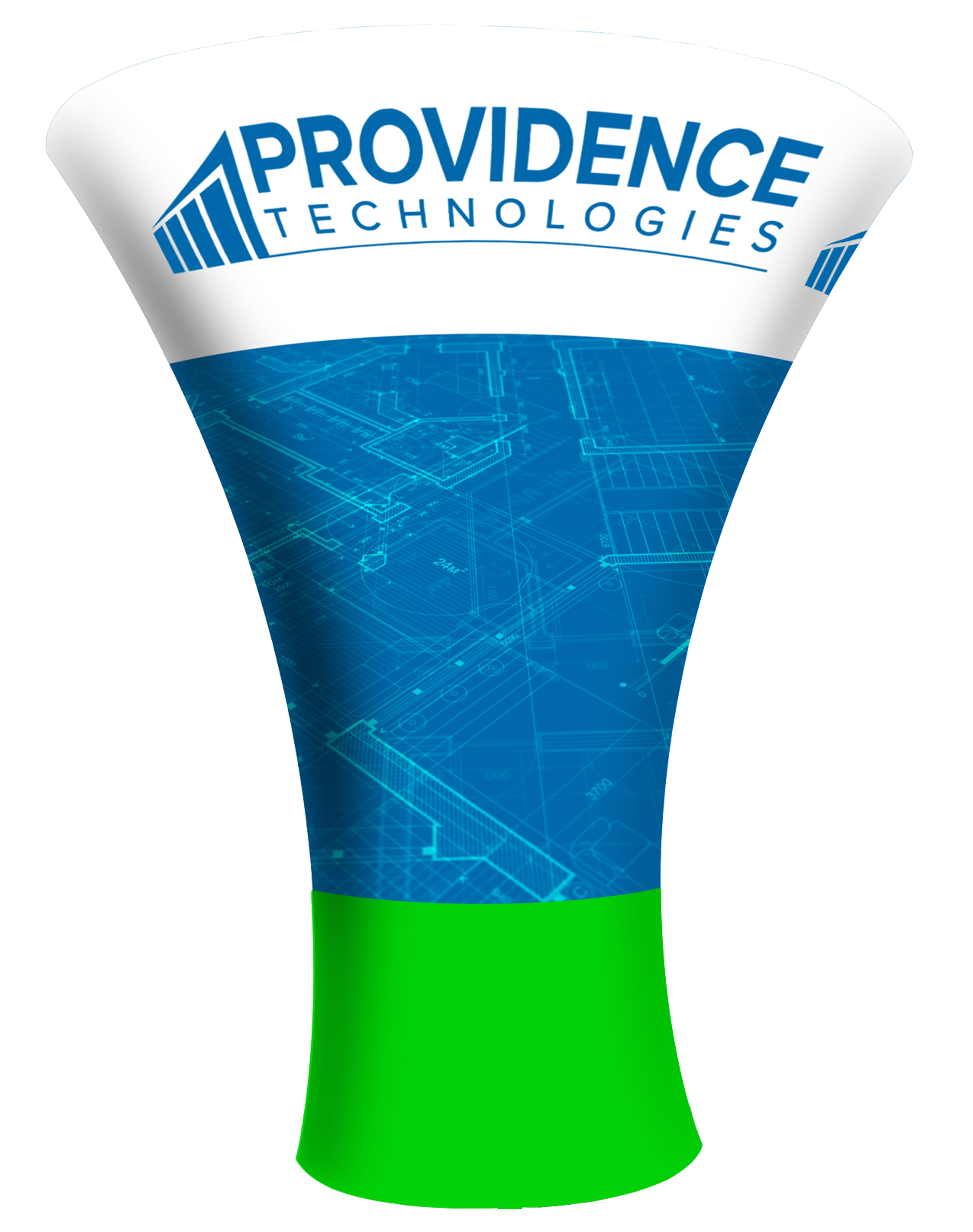 Custom Printed Cyclone Booth Divider| 360 Degree Artwork | Displays2Go