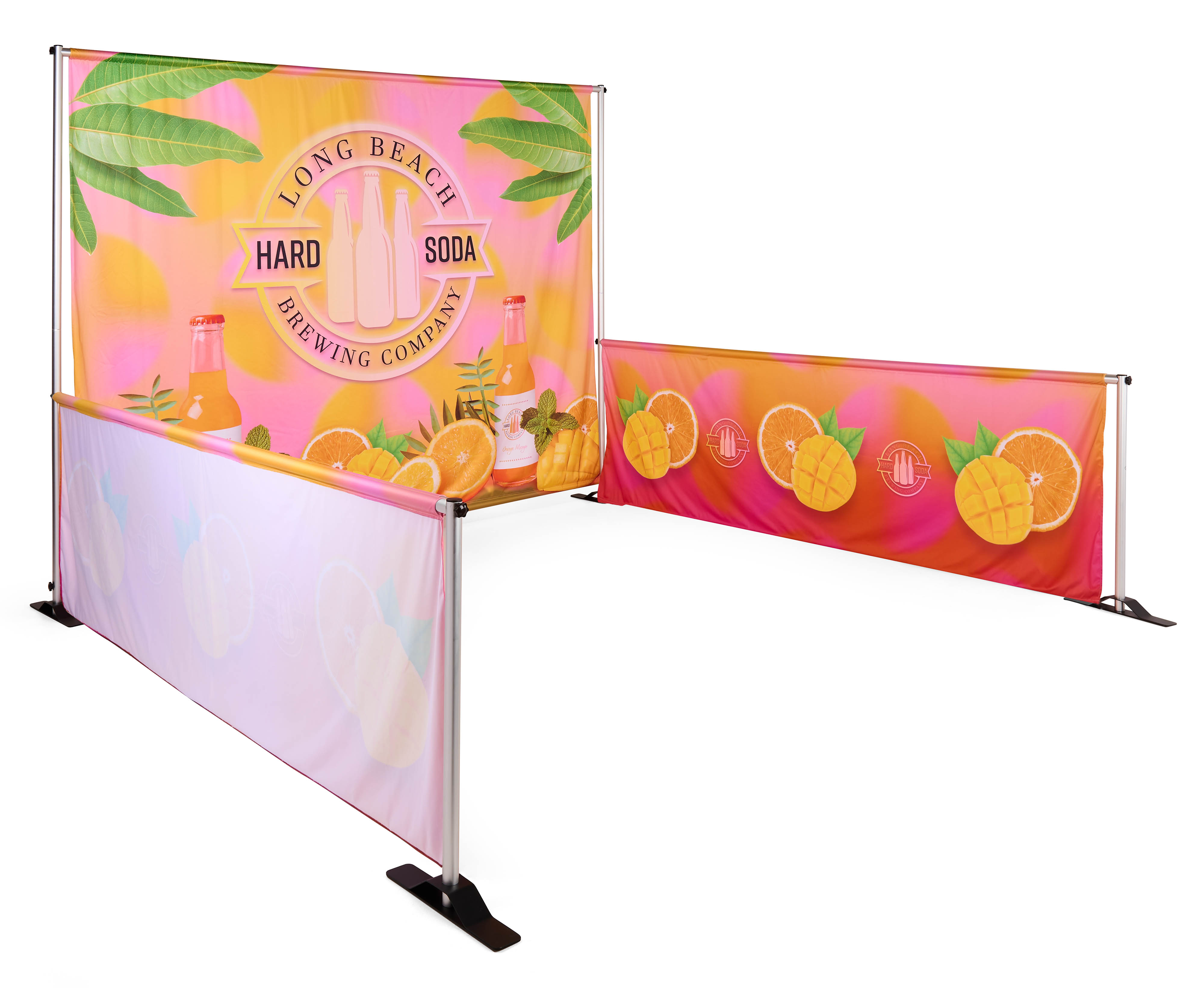 Backdrop Banner | Custom-Printed Pipe & Drape Booth Display | Displays2Go