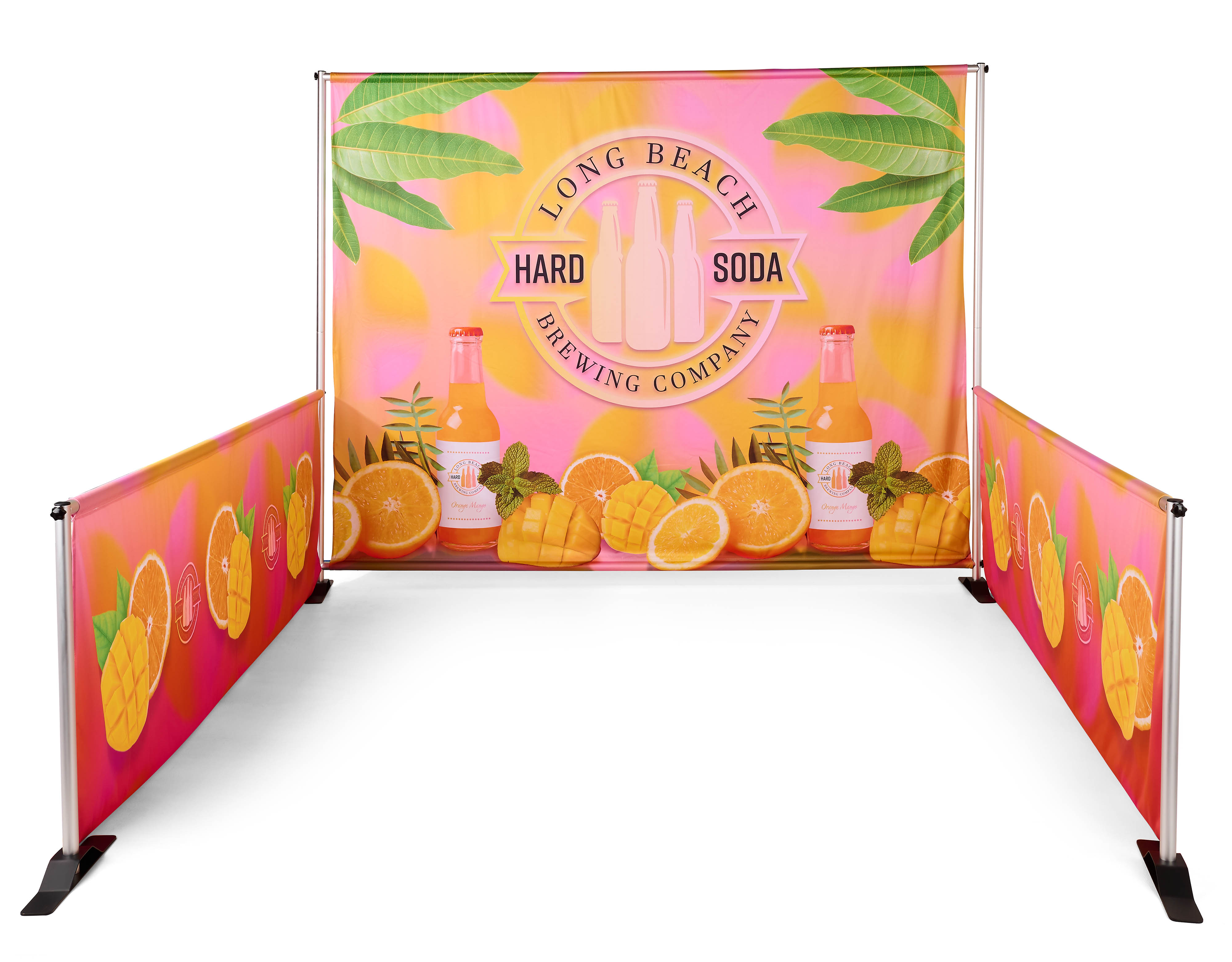 Backdrop Banner | Custom-Printed Pipe & Drape Booth Display | Displays2Go