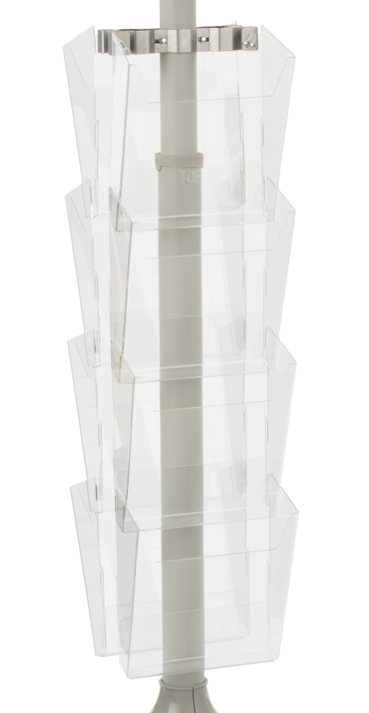 Double-Sided Literature Holder & Bracket | 8 Pockets | Displays2go