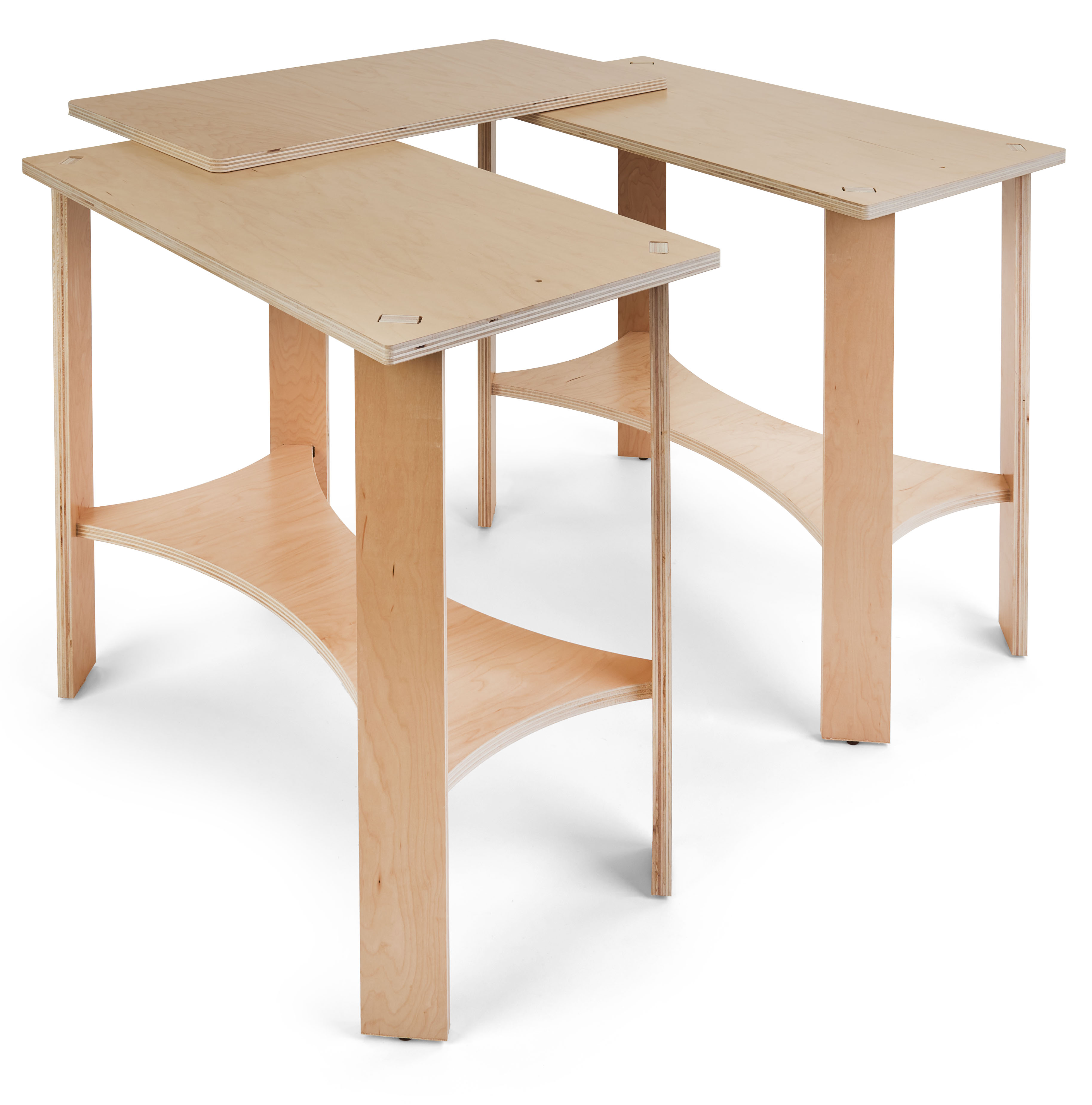 Collapsible Wooden Display Tables | 82" Long Tabletop | Displays2Go