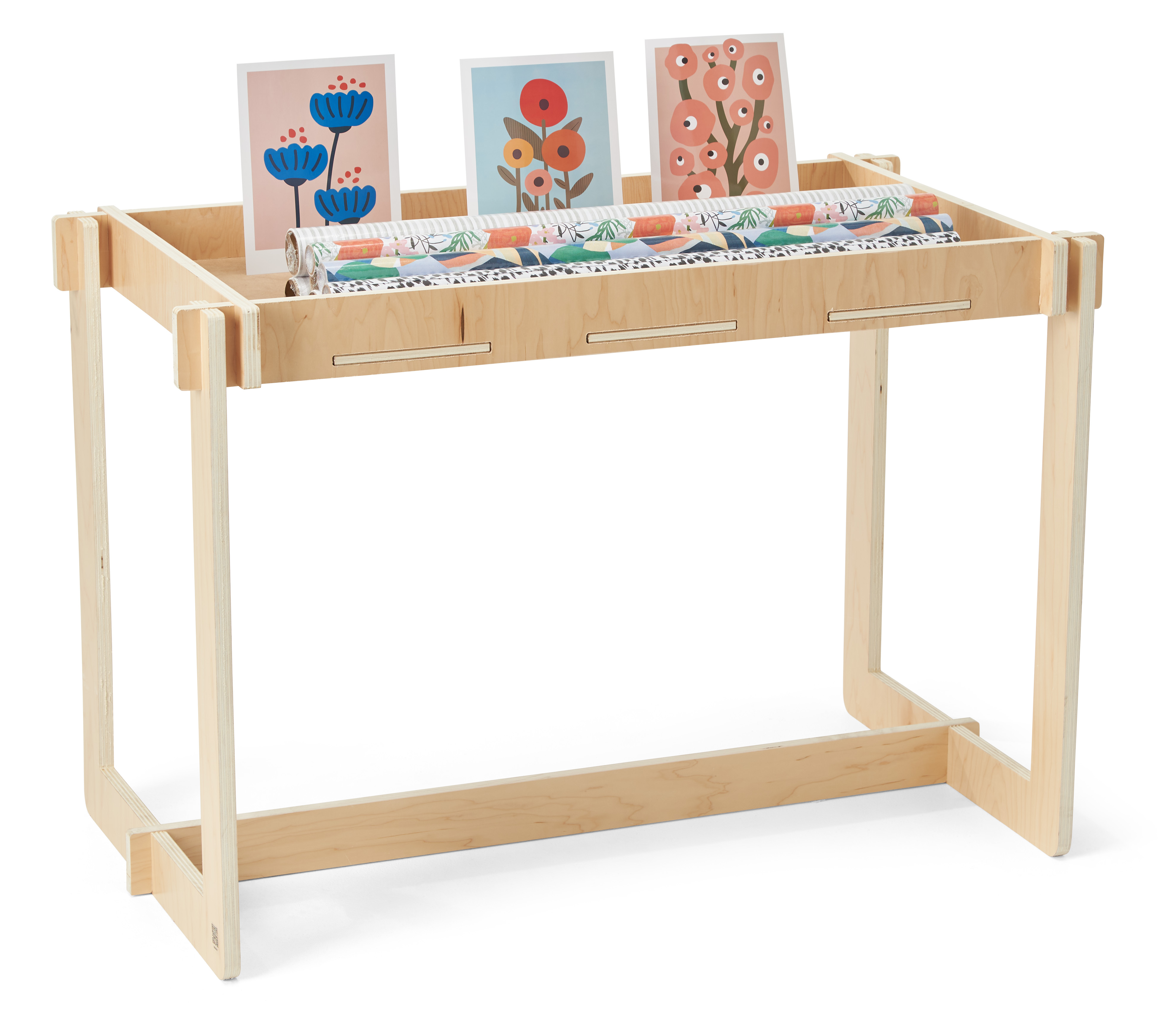 Wooden Retail Dump Table | Eco-Friendly Poplar Wood | Displays2Go