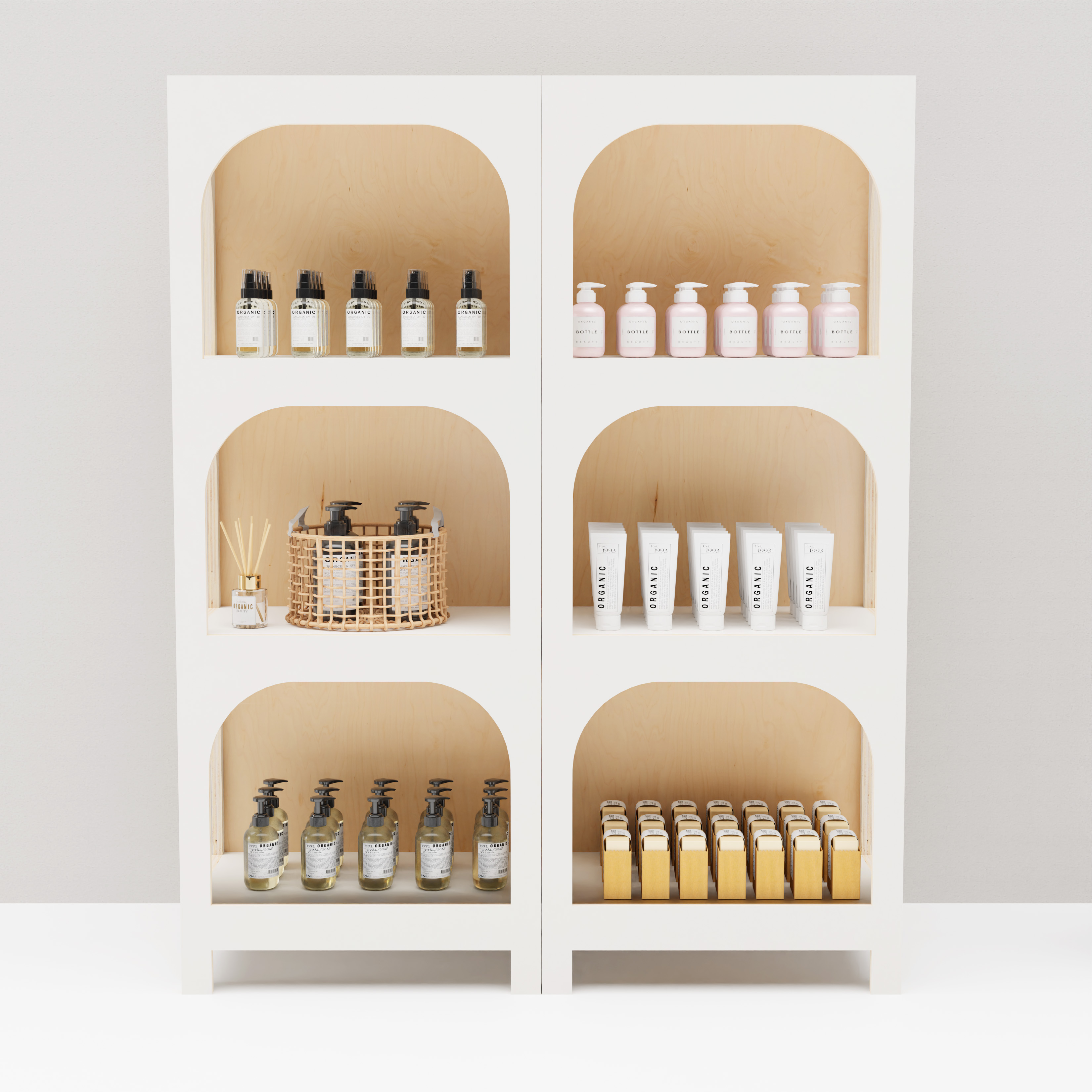 Arch Display Shelf | Made with FSC-Certified Wood | Displays2Go