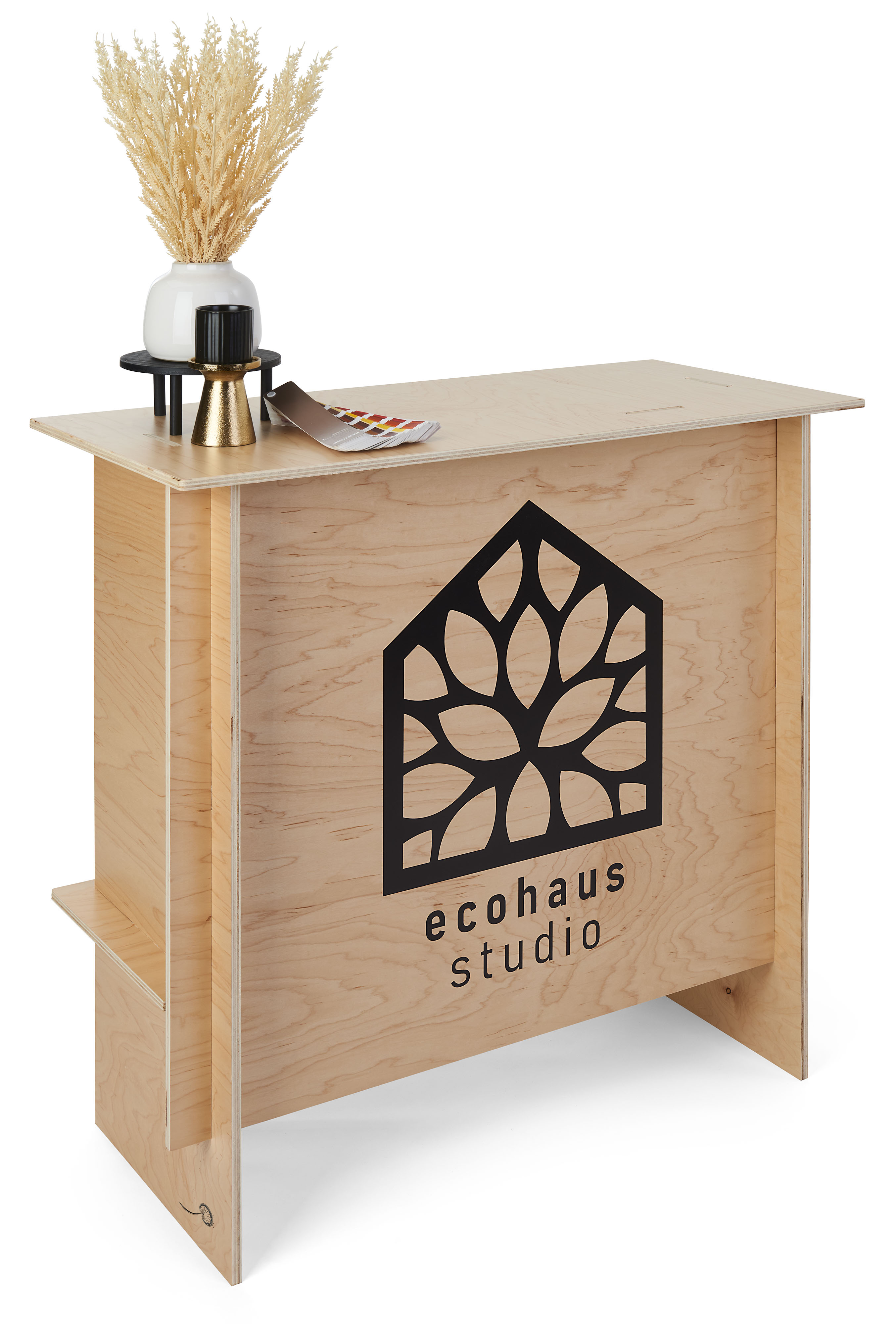 Custom-Printed Wooden Display Counter | Fully-Collapsible Design ...