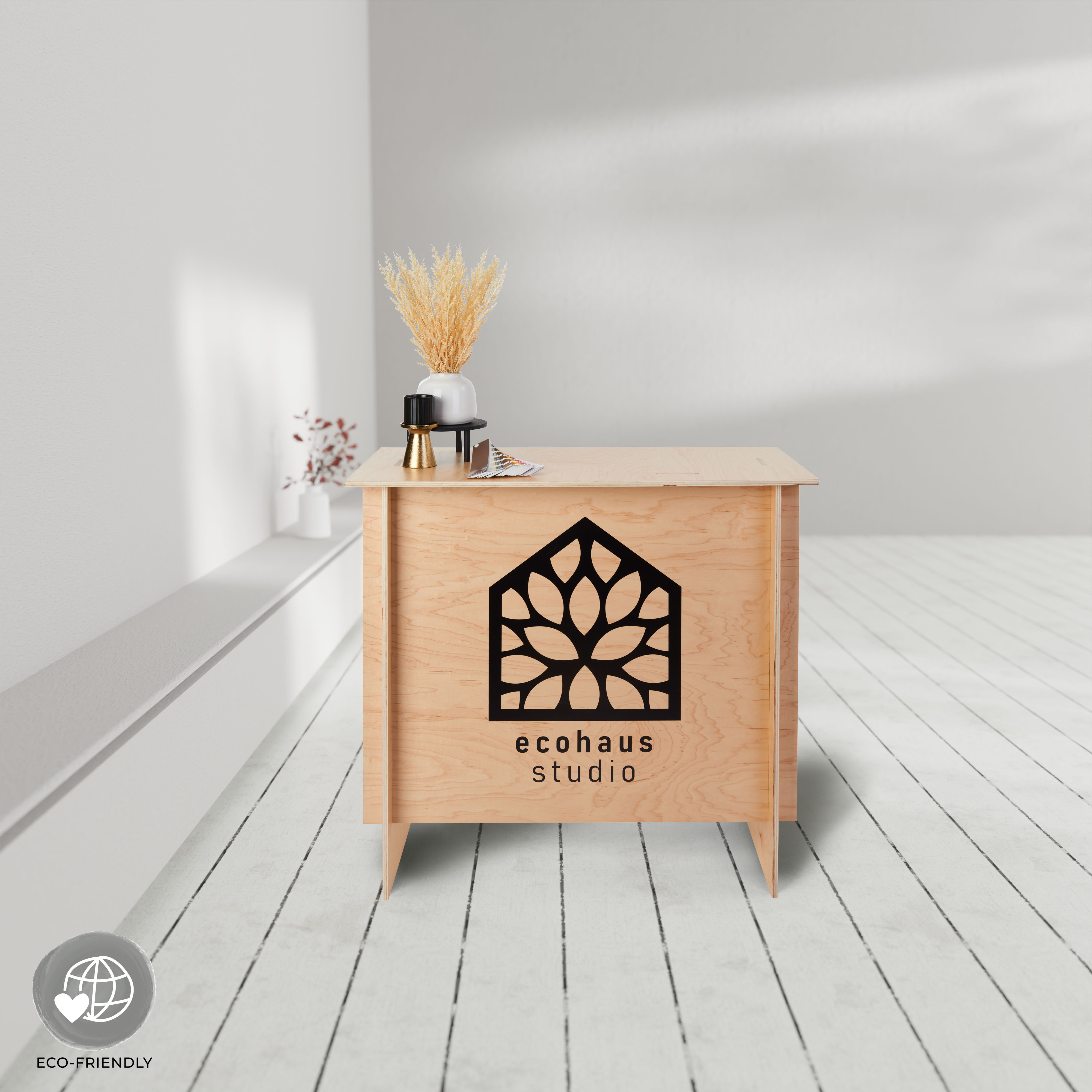 Custom-Printed Wooden Display Counter | Fully-Collapsible Design ...
