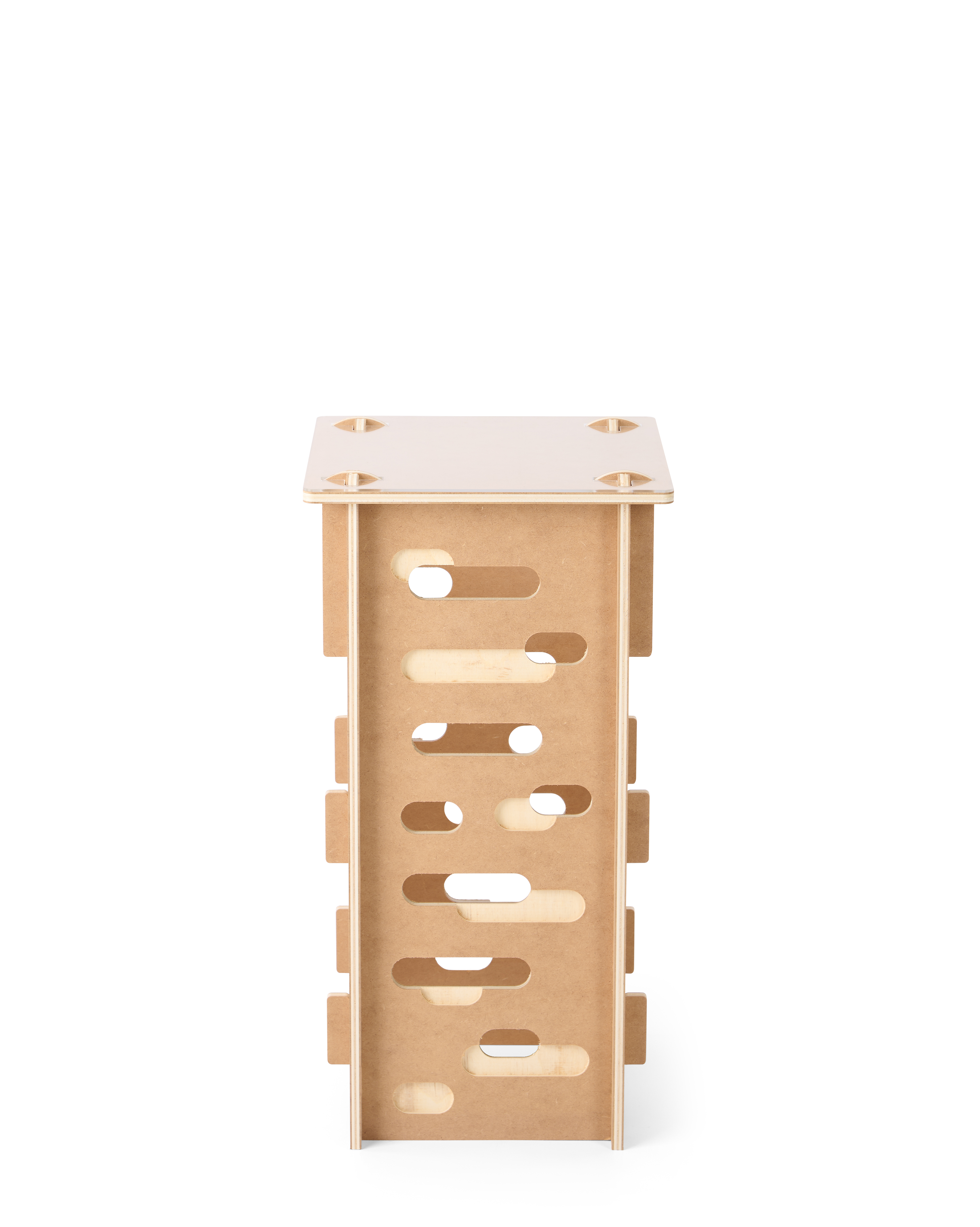 30" Collapsible Pedestal | 15.5" Square Acrylic Tabletop | Displays2Go