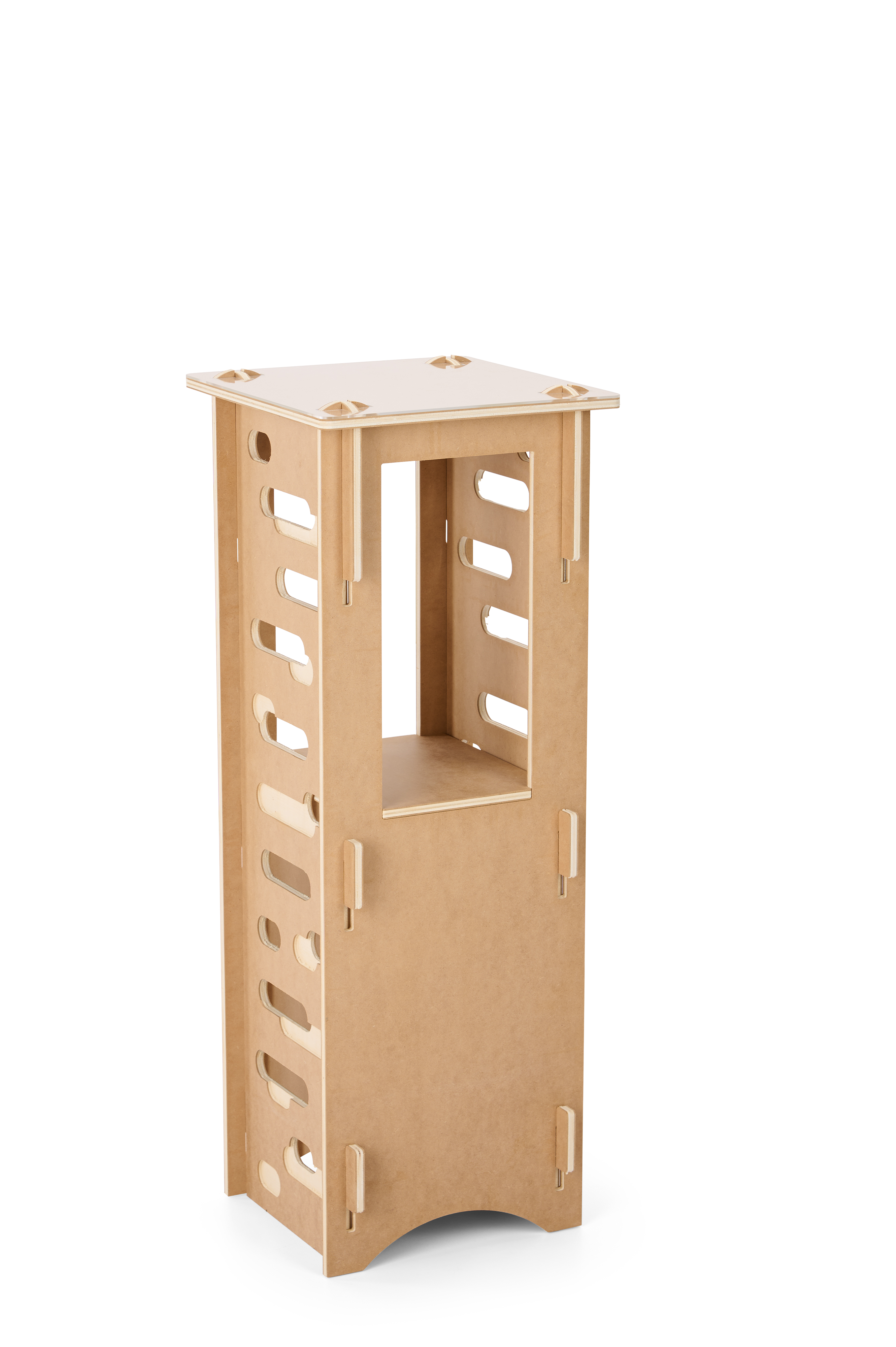 42" Wooden Pedestal | Center Display Shelf | Displays2Go