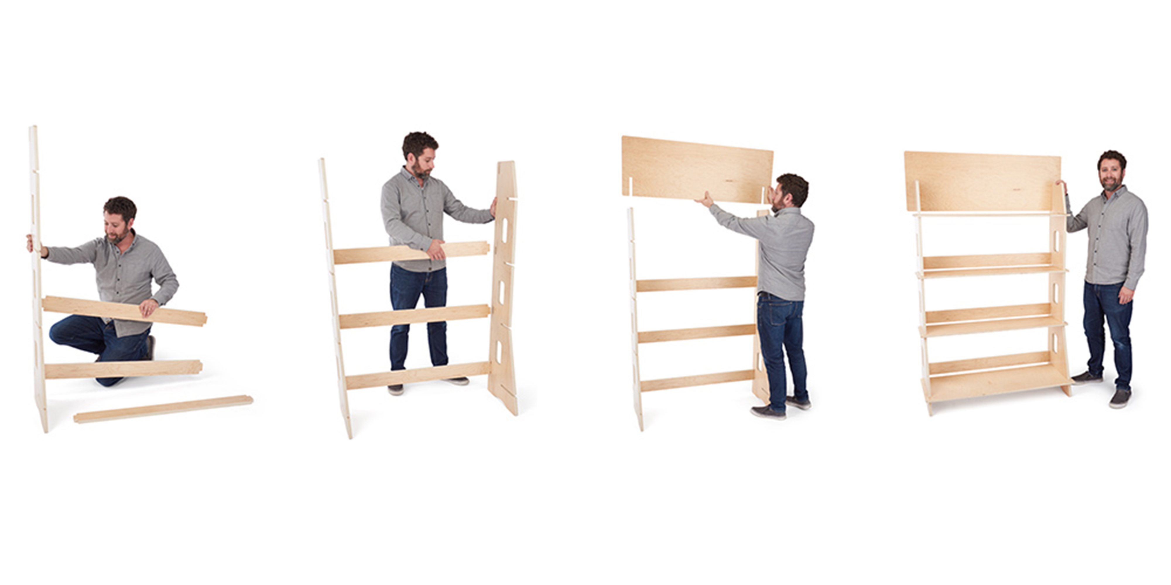 Custom-Printed Wooden Shelf Stand | Eco-Friendly Construction | Displays2Go