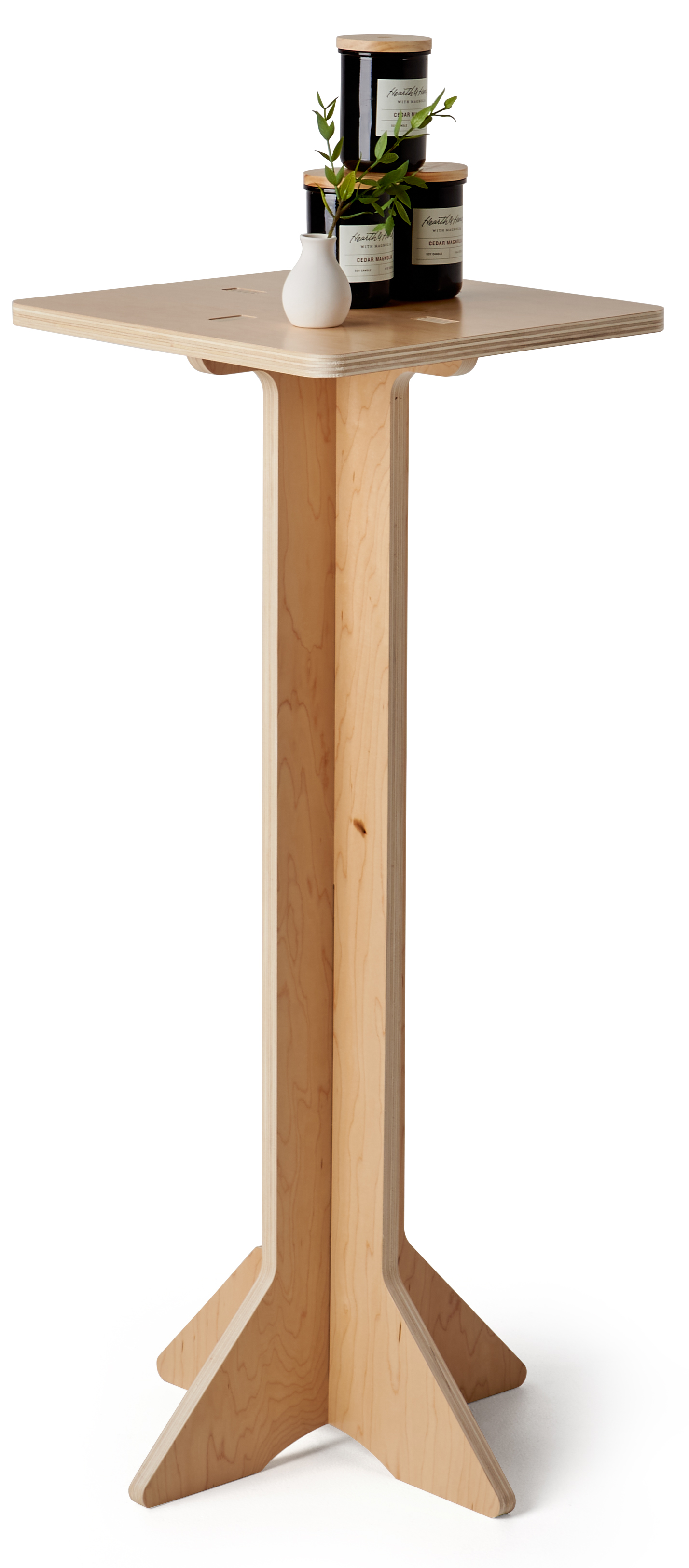 Flat Pack Retail Table | 16" x 16" Square Tabletop | Displays2Go