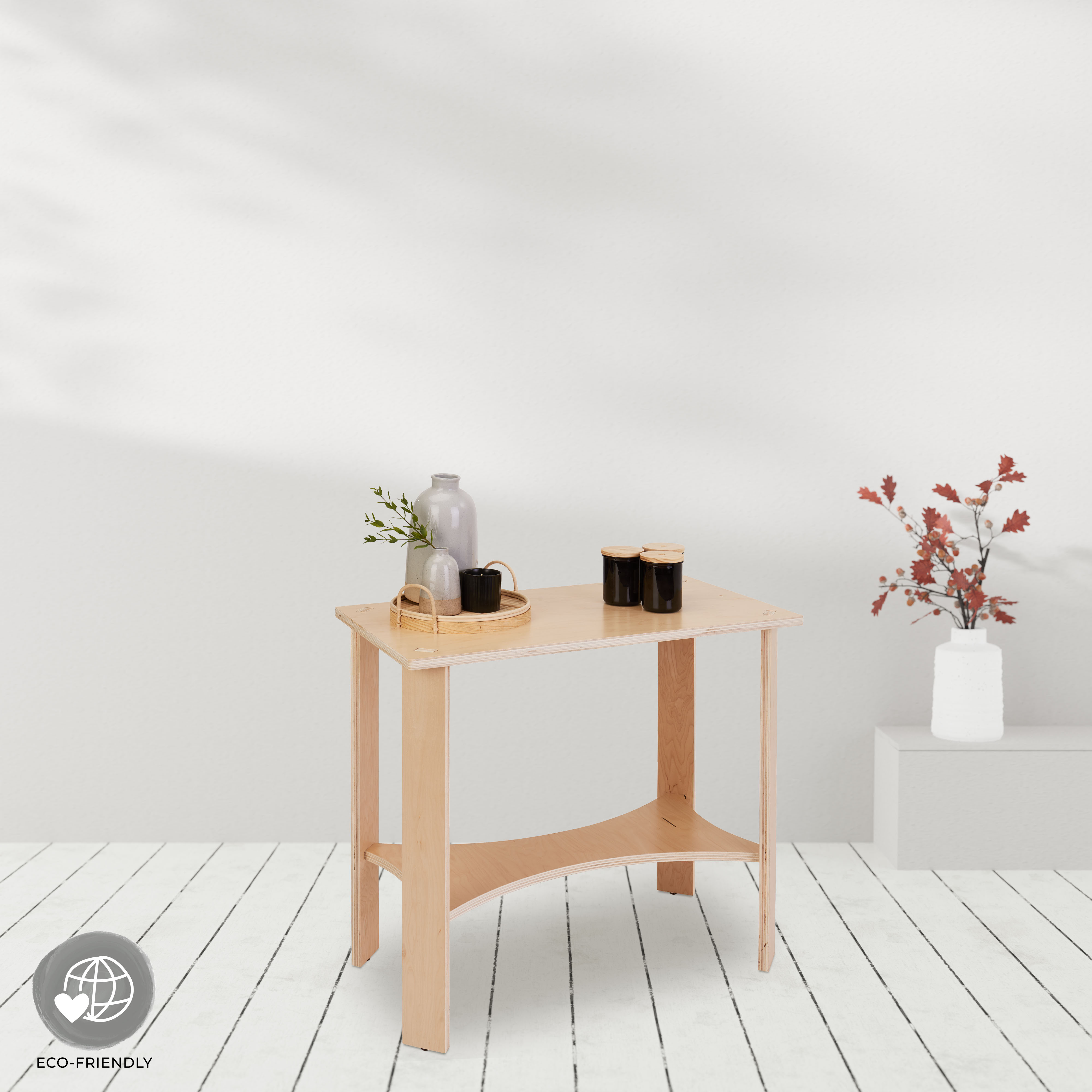 Wooden Knockdown Display Table | Quick No-Tool Assembly | Displays2Go