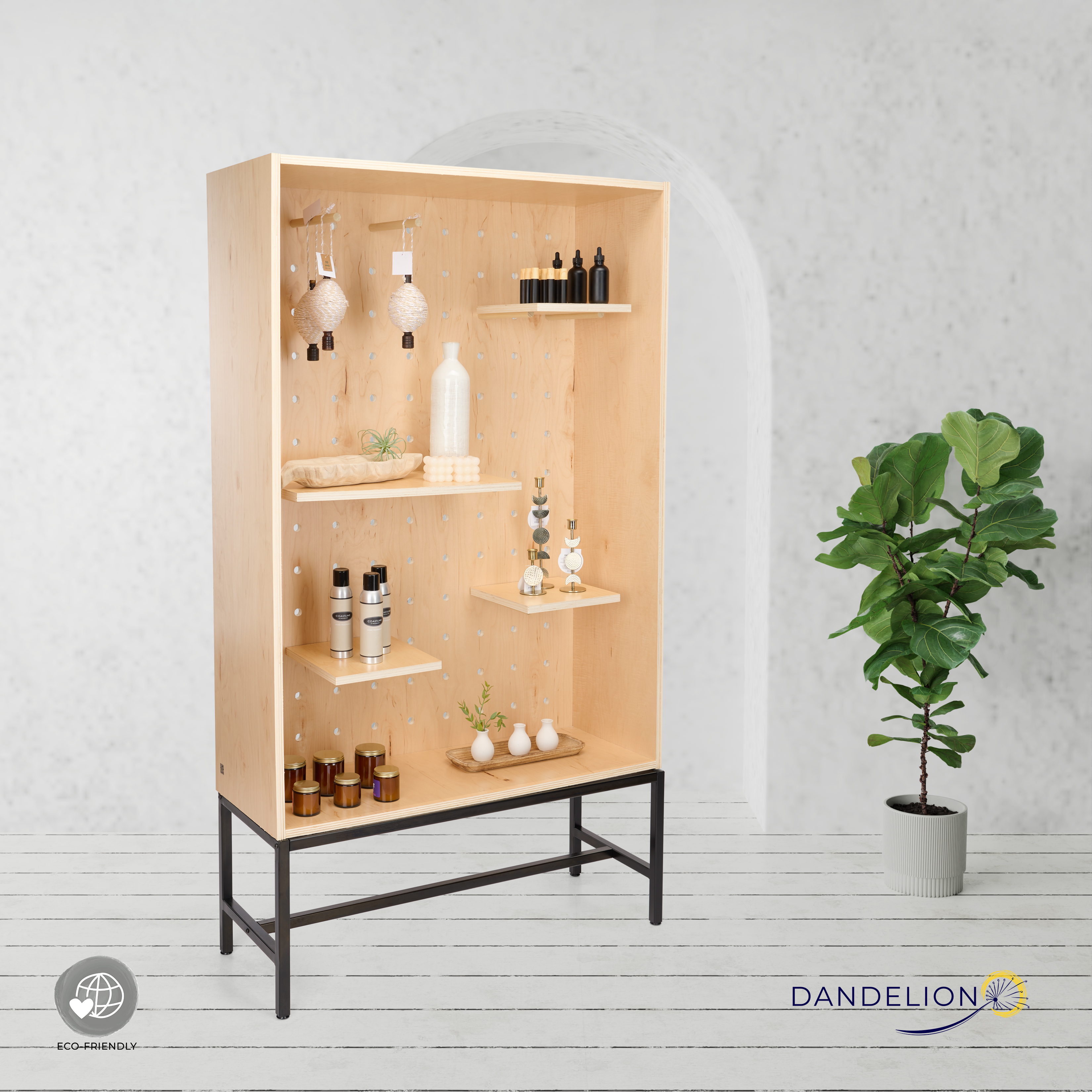 Shadow Box Display with Pegboard | Eco-Friendly Packaging | Displays2Go