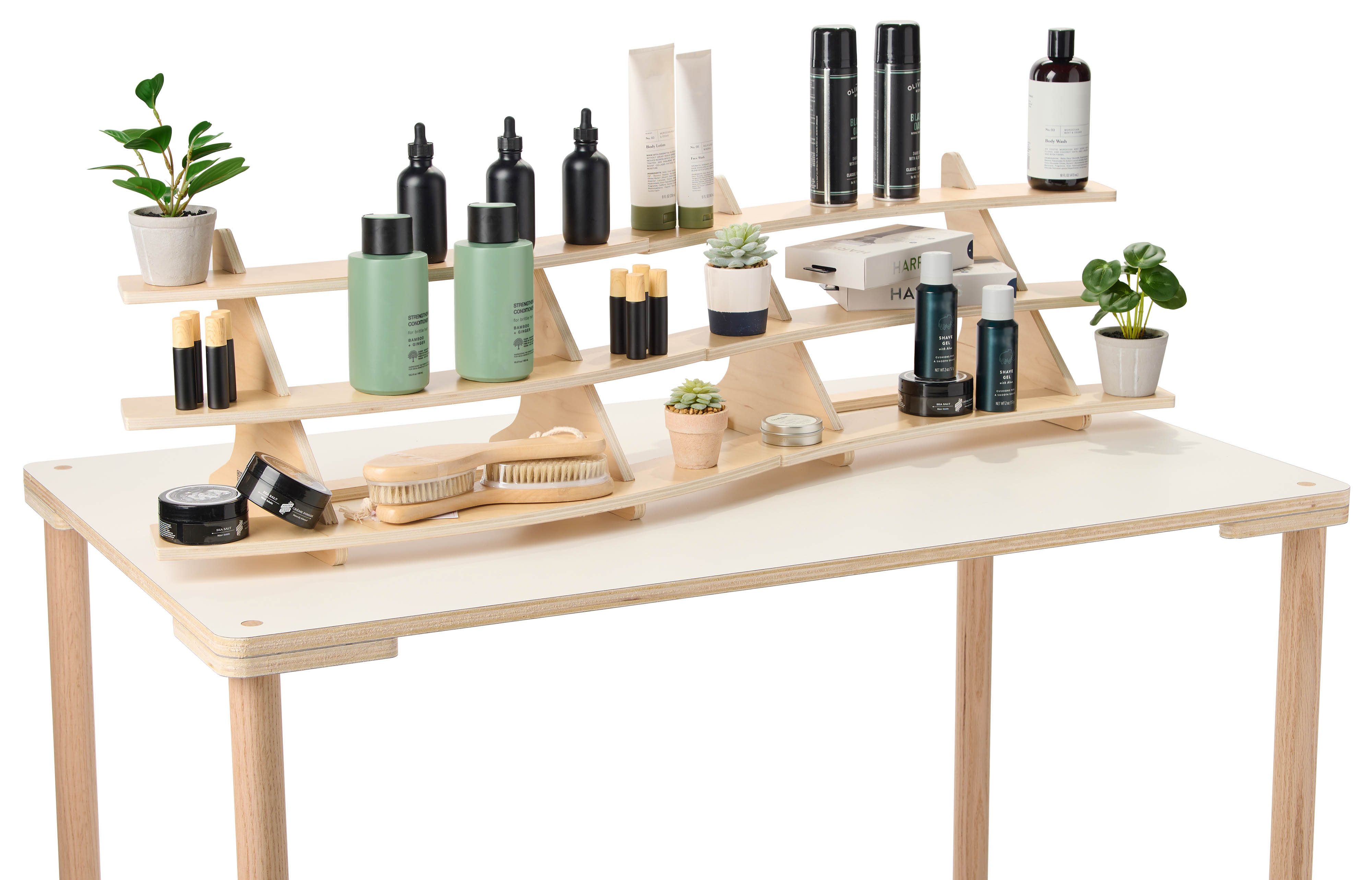 3 Tier Display Stand | Eco-Friendly and Portable Flat-Pack Design ...