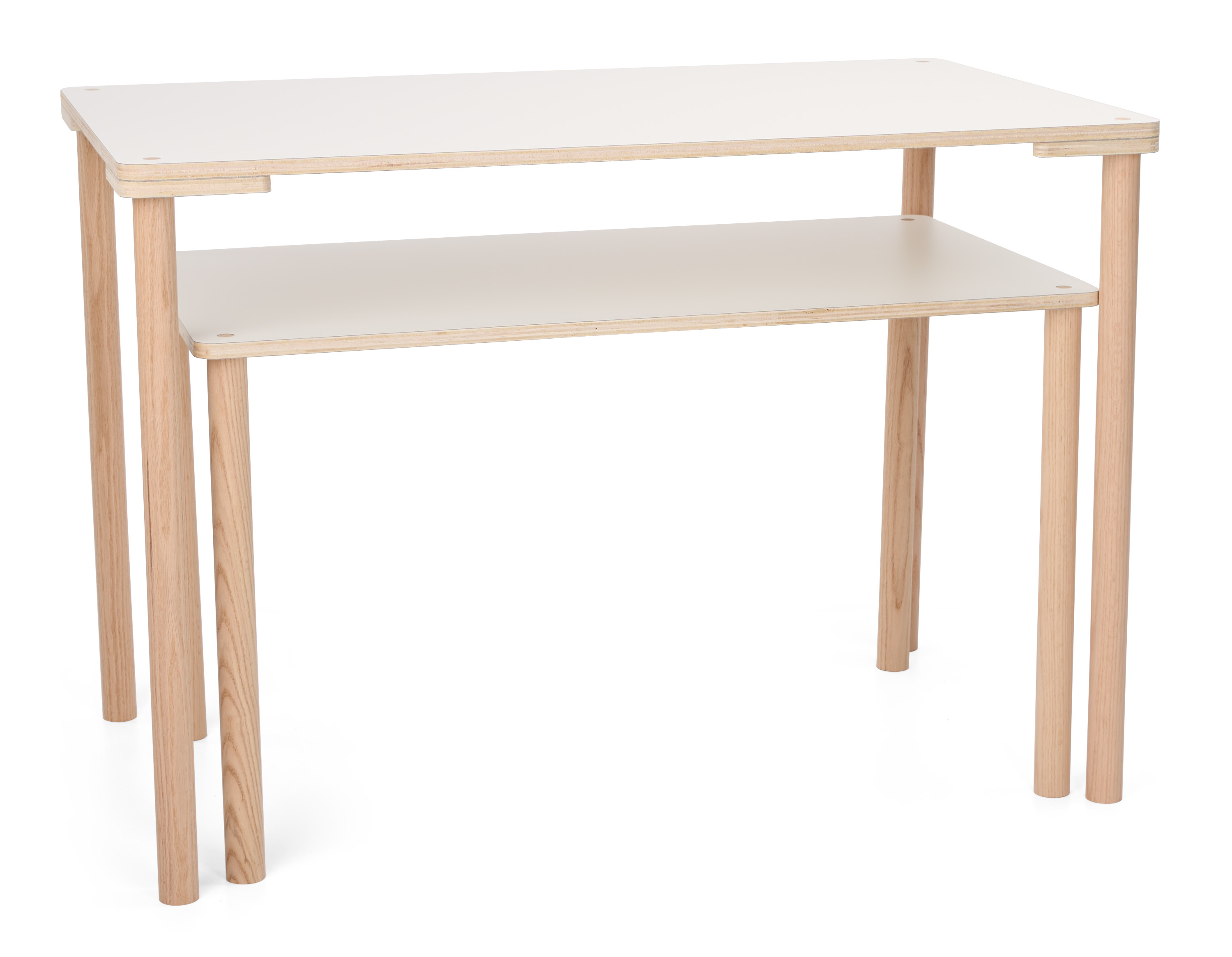 Wood Nesting Tables | Set of 2 Tables | Displays2Go