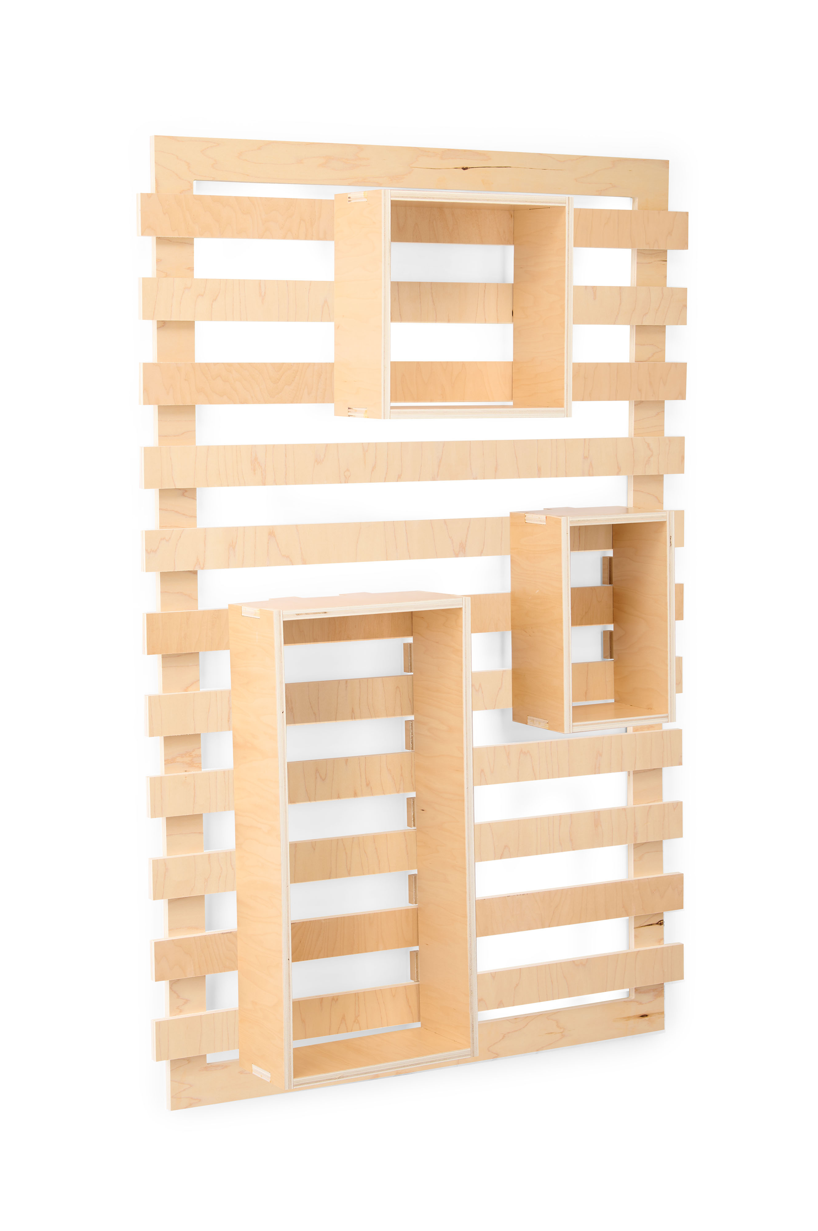 Slatwall Organizer | Includes 3 Modular Shelves | Displays2Go