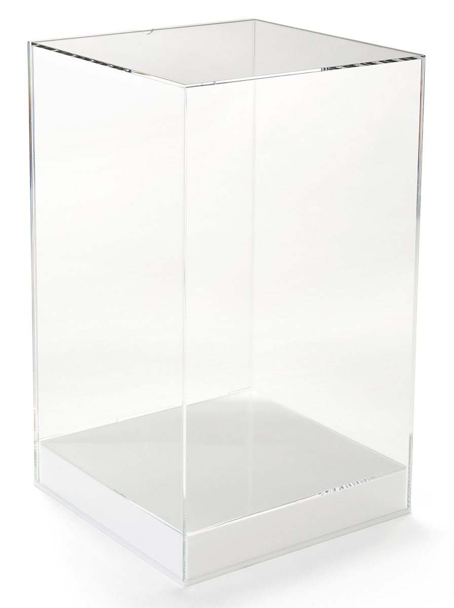 Countertop Single Display Case with Label | 11” x 17” Sign Holder ...